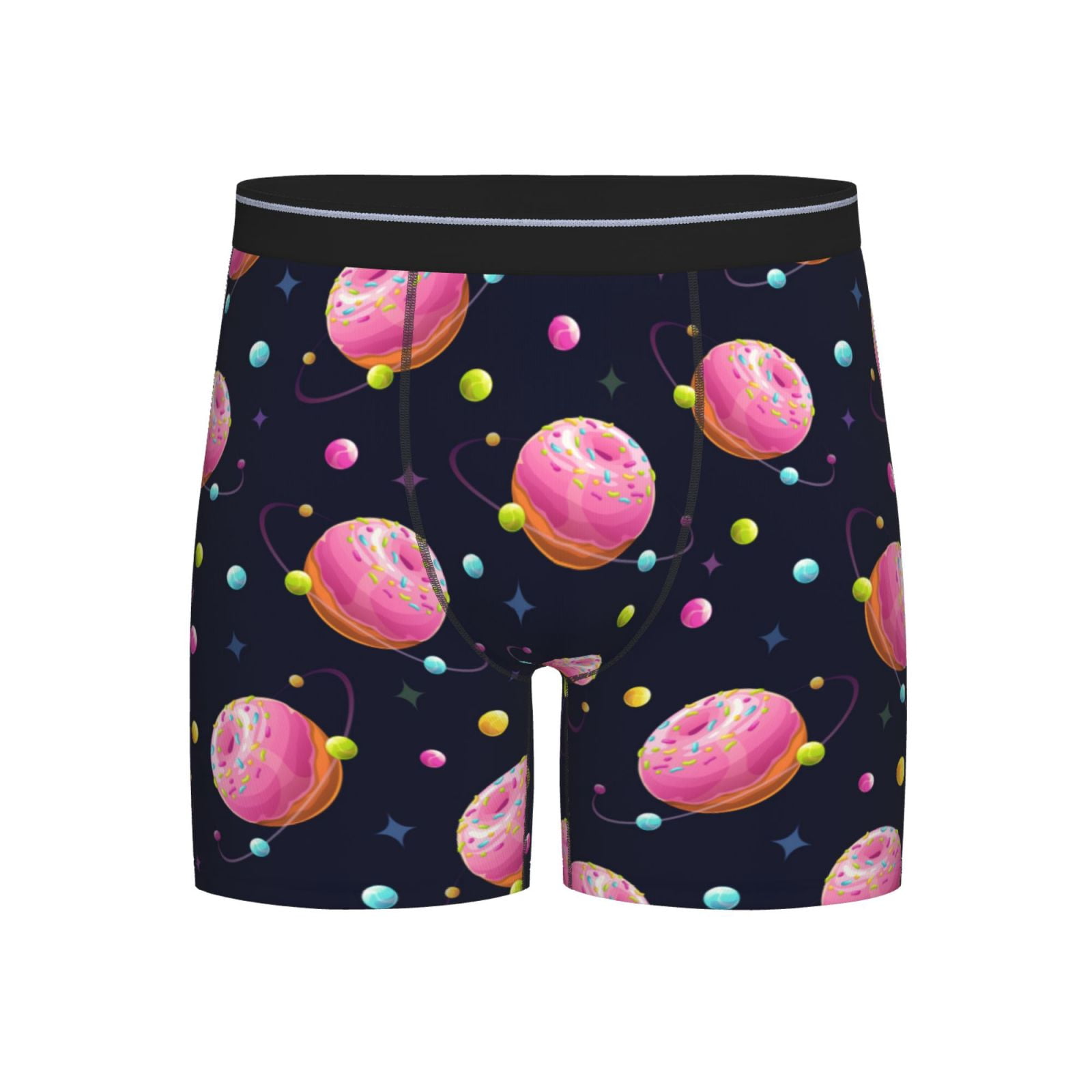 Easygdp Cartoon Donut Planets Men's Boxer Briefs Men’s Underwear Boxer ...