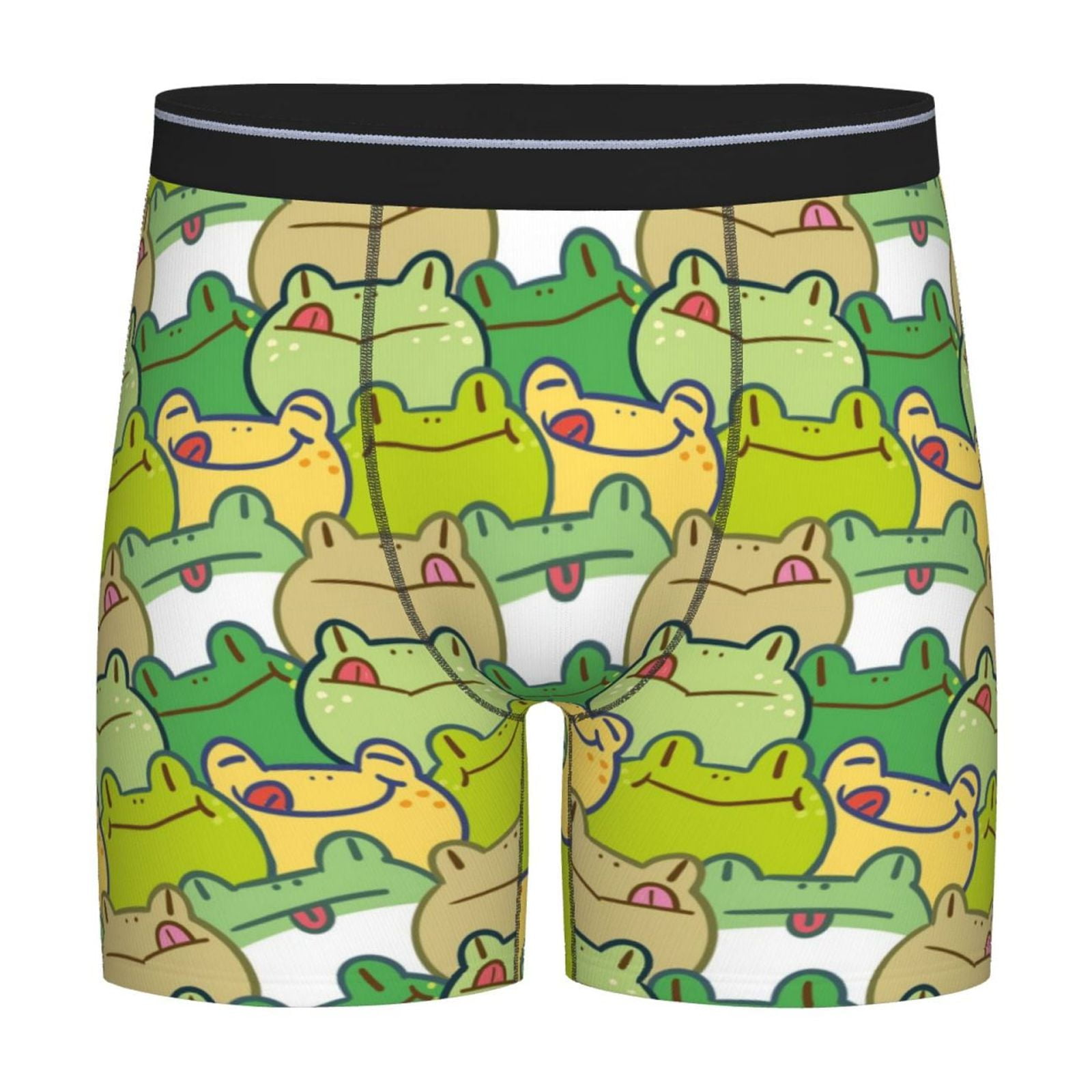 Easygdp Cartoon Frog Men's Boxer Briefs Men’s Underwear Boxer Briefs ...