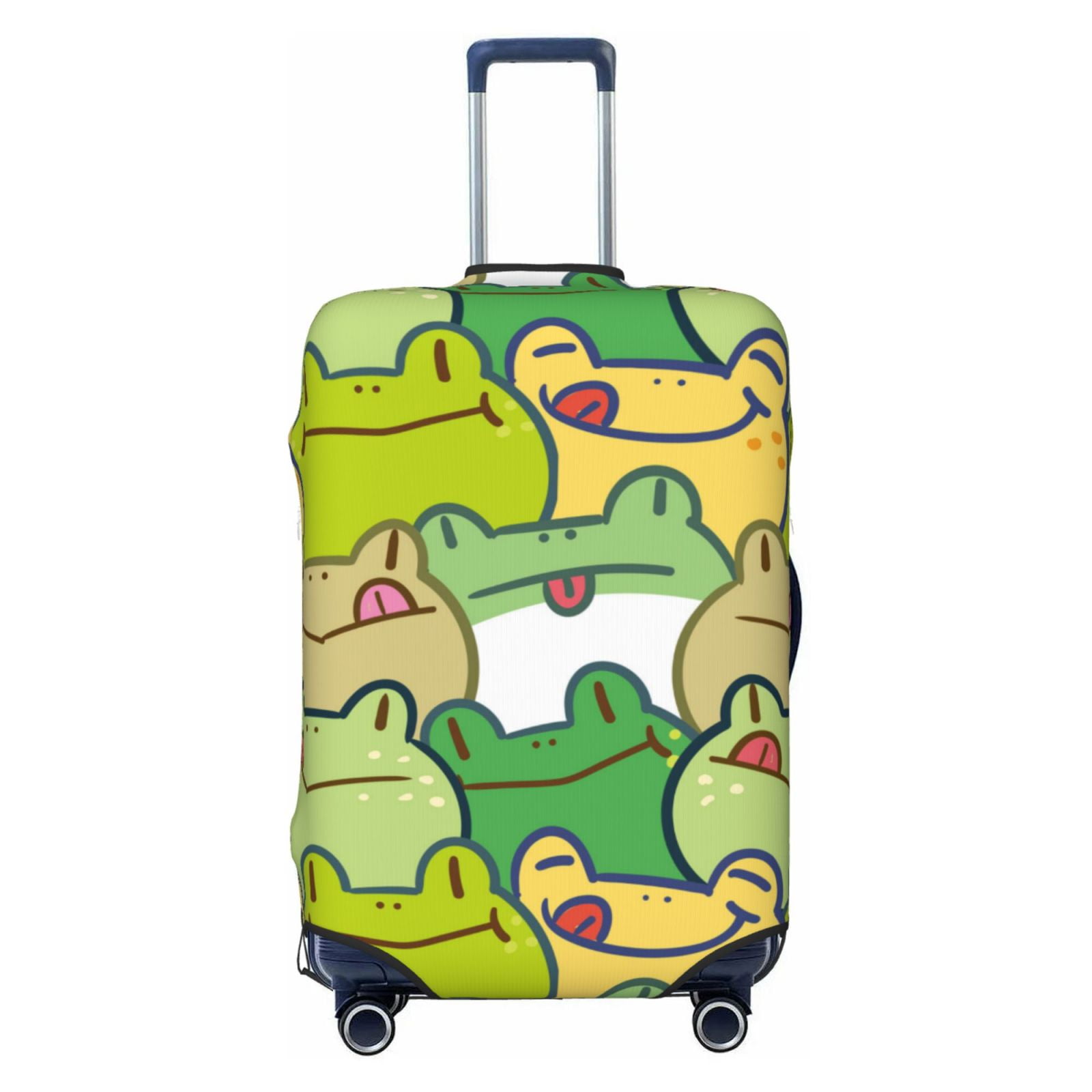 Easygdp Cartoon Frog Print Elastic and Washable Suitcase Protective ...