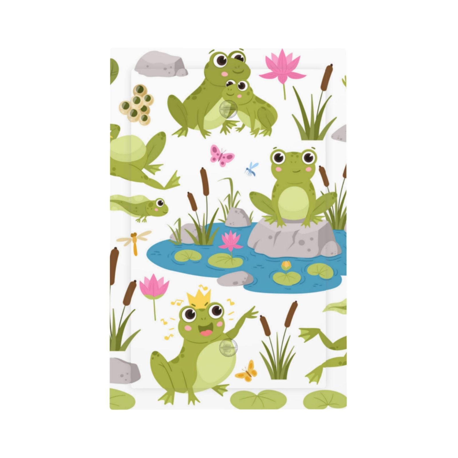 Easygdp Cartoon Frogs Decorator Light Switch or Receptacle Outlet Wall ...
