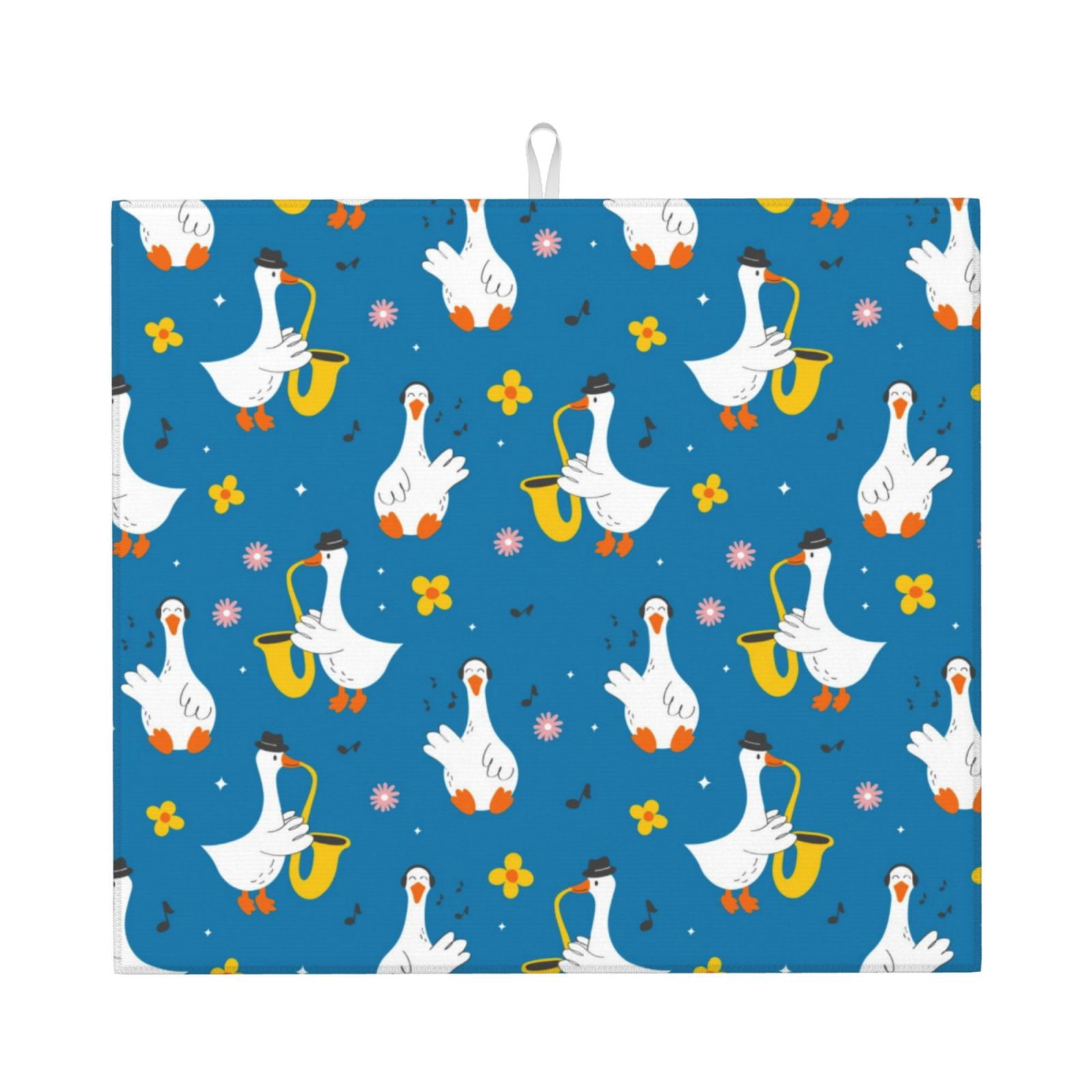 Easygdp Cartoon Goose Microfiber Dish Drying Mat for Kitchen Counter ...