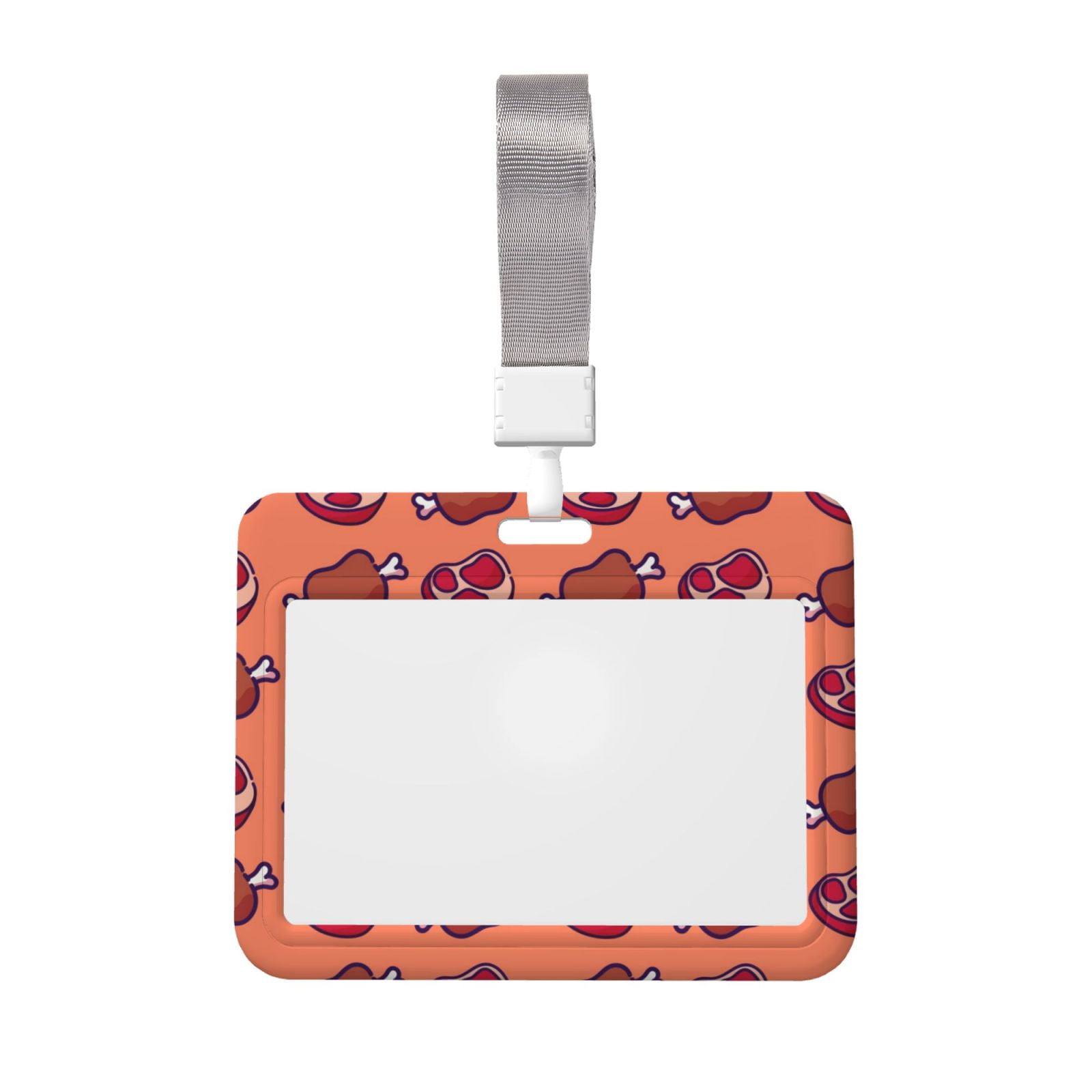 Easygdp Cartoon Meat Card Badge Holder Work Badge Sleeve for Office ...