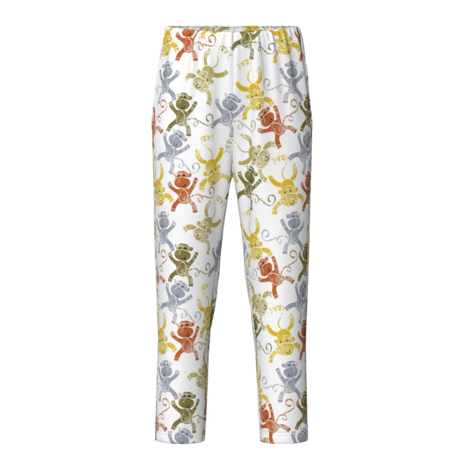 Easygdp Cartoon Monkey Boys Girls Pajama Pants Long Sleep Pants Waist ...