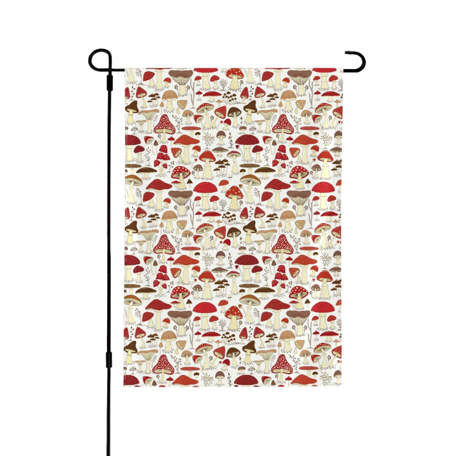 Easygdp Cartoon Mushrooms Garden Flag Yard Flag Welcome Flag, Double ...