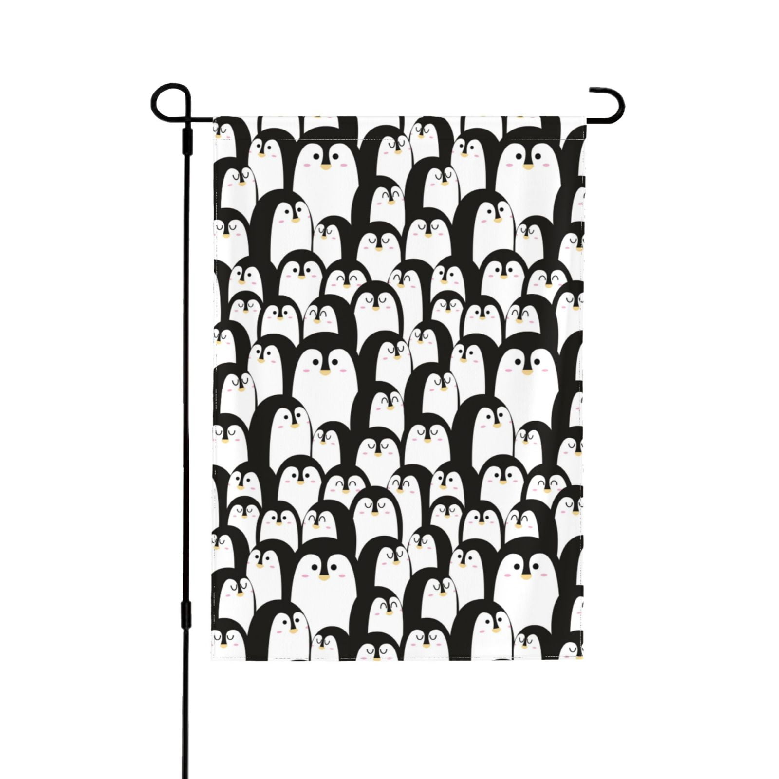 Easygdp Cartoon Penguin Garden Flag Yard Flag Welcome Flag, Double ...