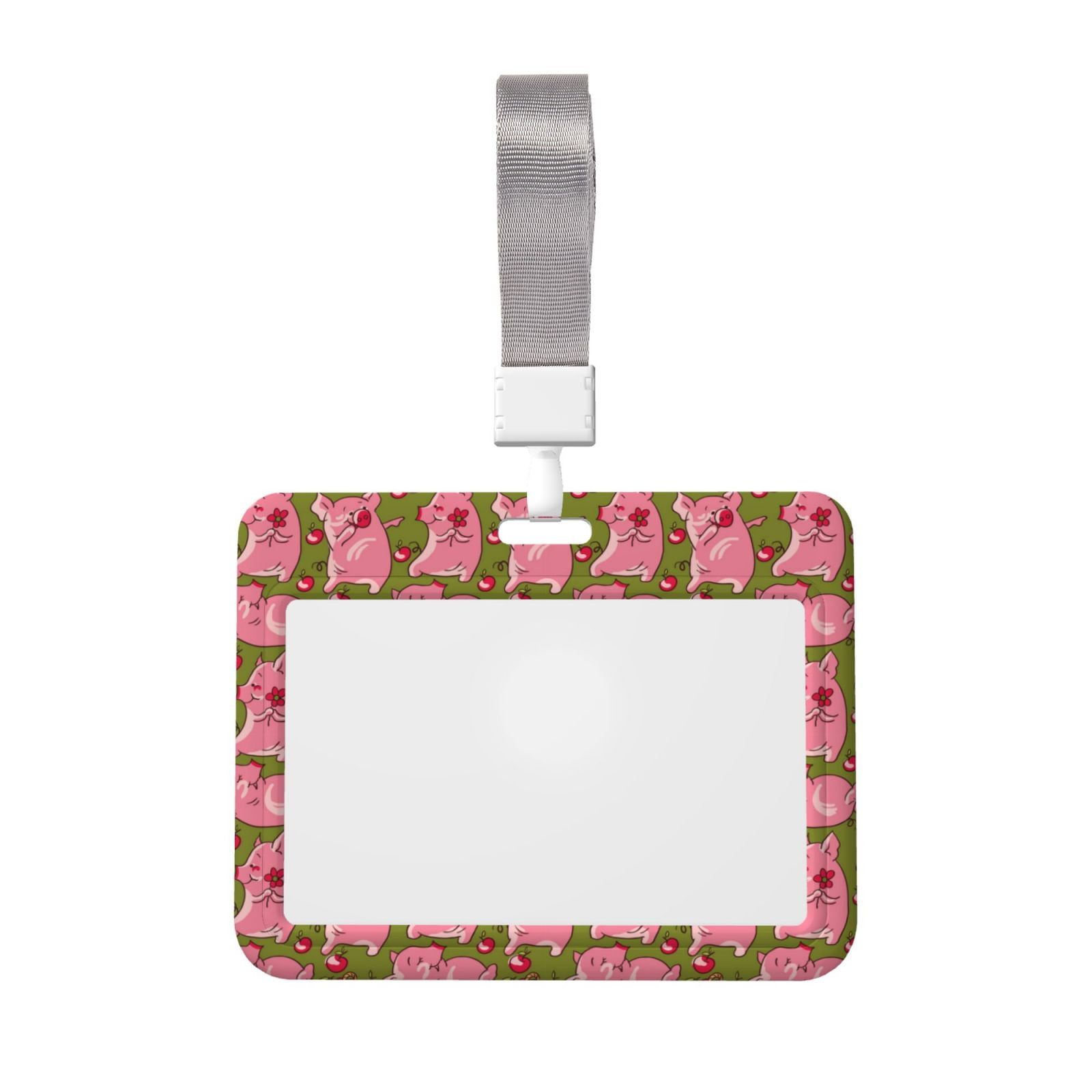 Easygdp Cartoon Pigs Card Badge Holder Work Badge Sleeve for Office ...