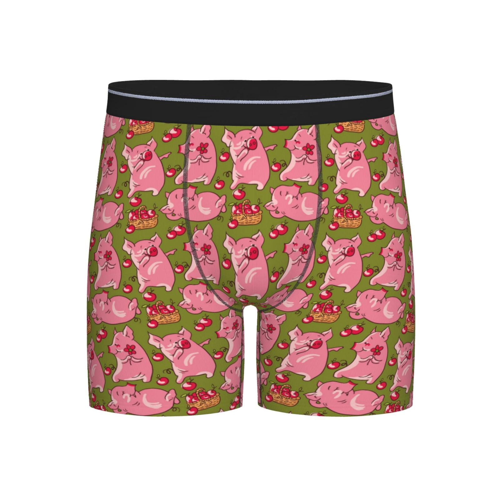 Easygdp Cartoon Pigs Men's Boxer Briefs Men’s Underwear Boxer Briefs ...