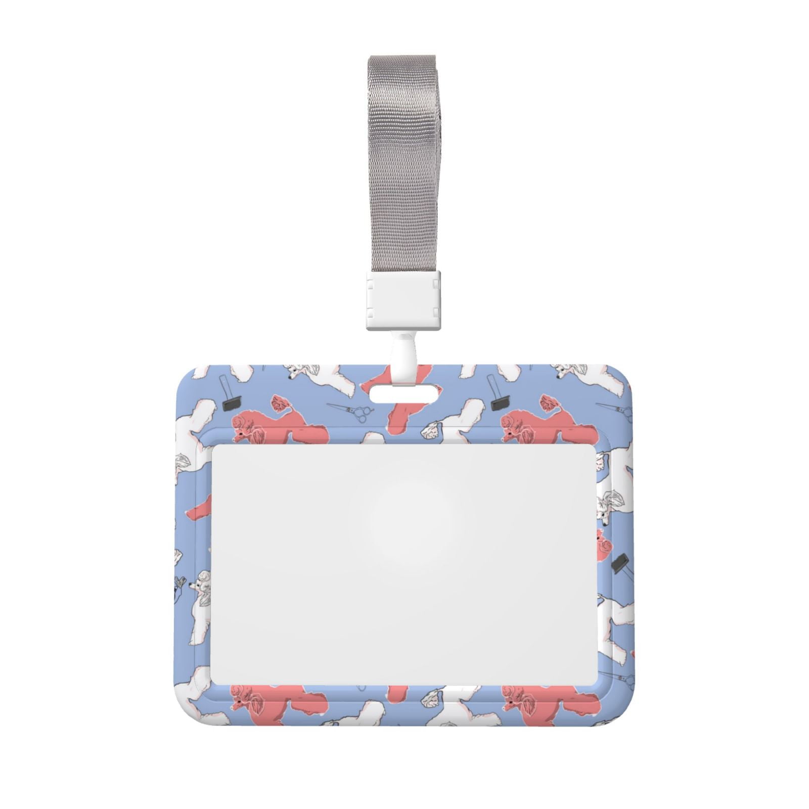 Easygdp Cartoon Poodle Dog Card Badge Holder Work Badge Sleeve for ...