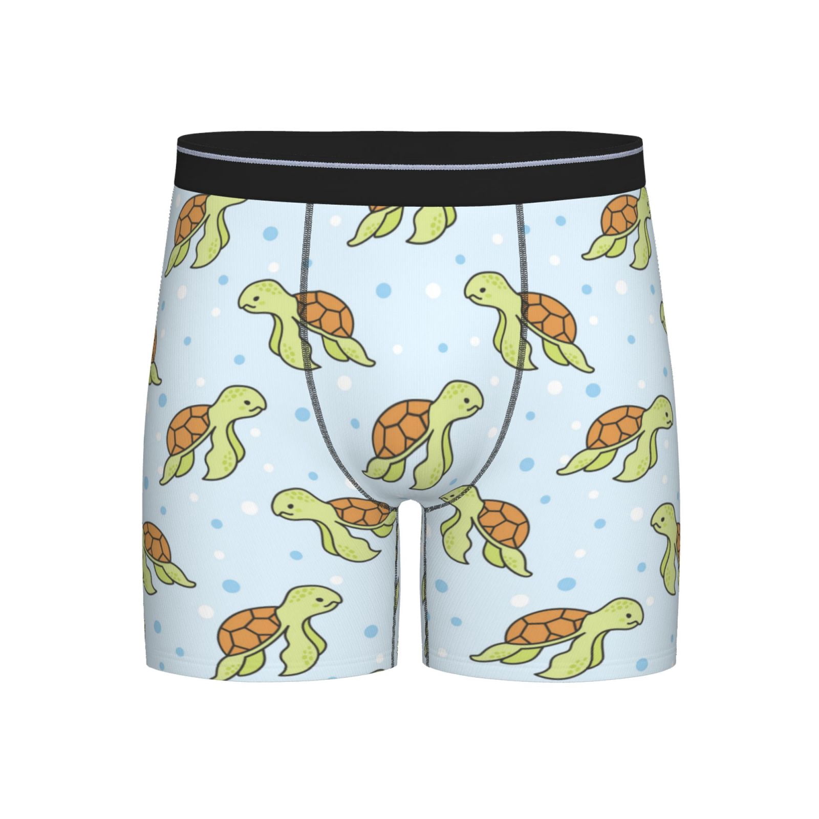 Easygdp Cartoon Sea Turtle Men's Boxer Briefs Men’s Underwear Boxer ...