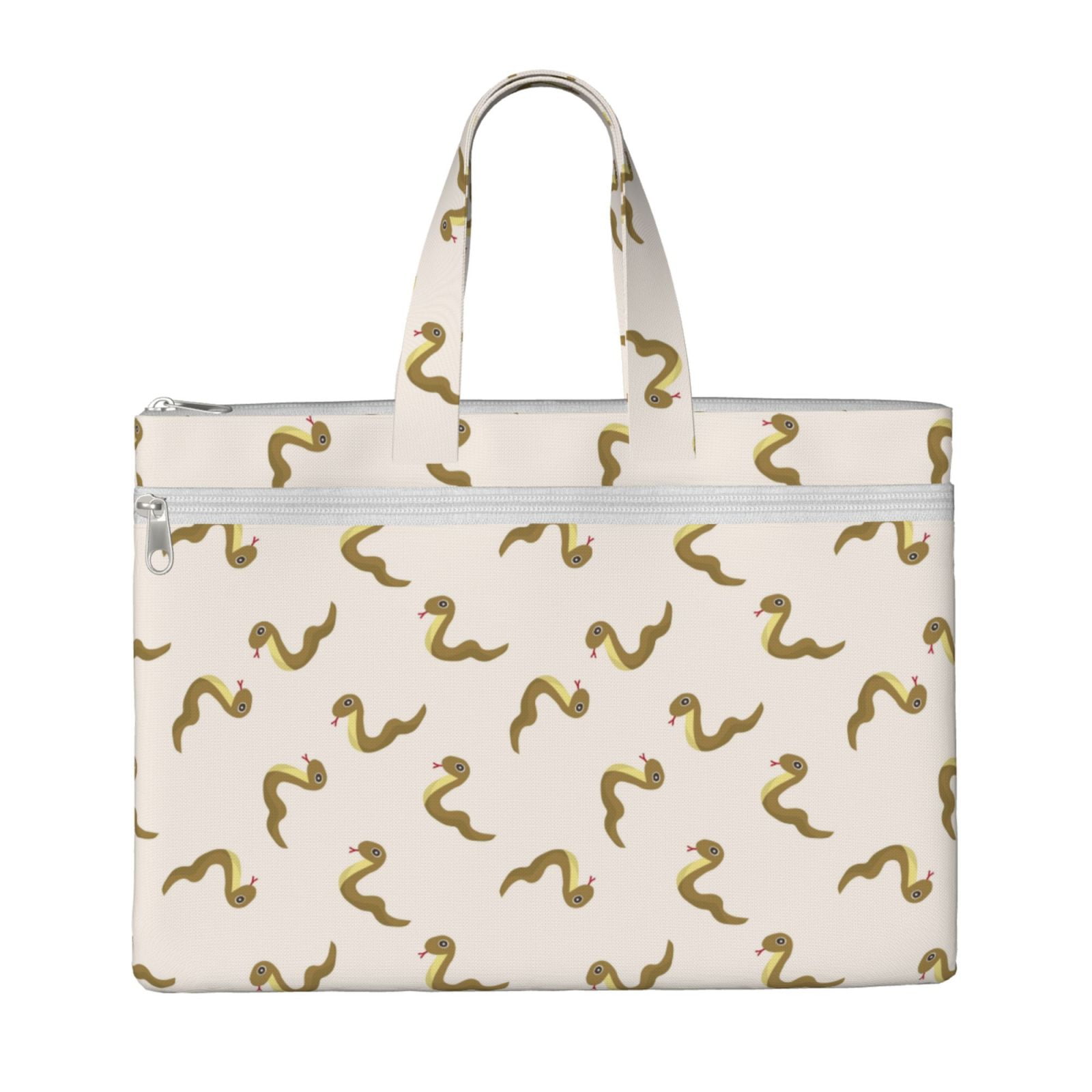 Easygdp Cartoon Snake Canvas Document Bag File Bag Handle Business ...