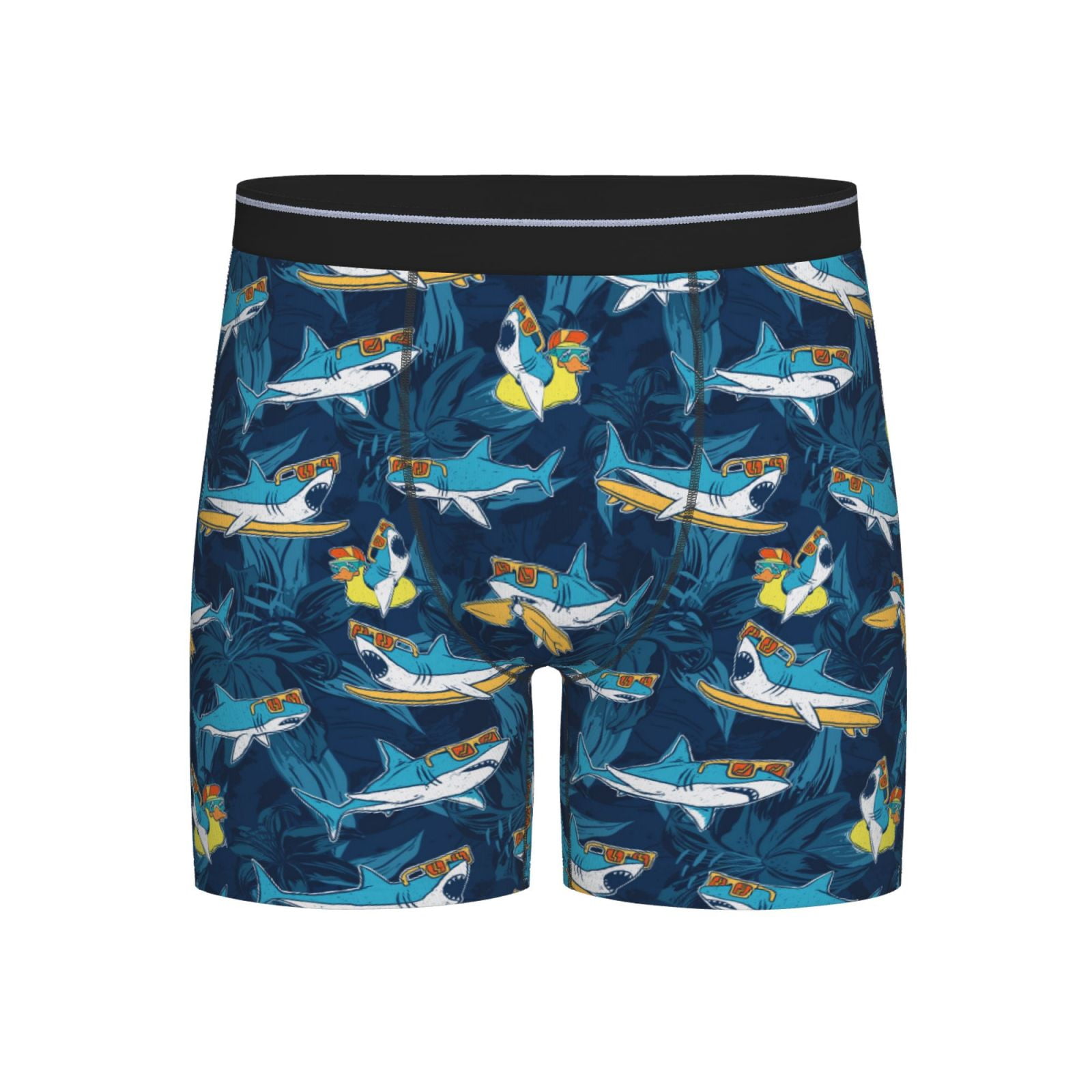 Easygdp Cartoon Surfer Sharks Men's Boxer Briefs Men’s Underwear Boxer ...