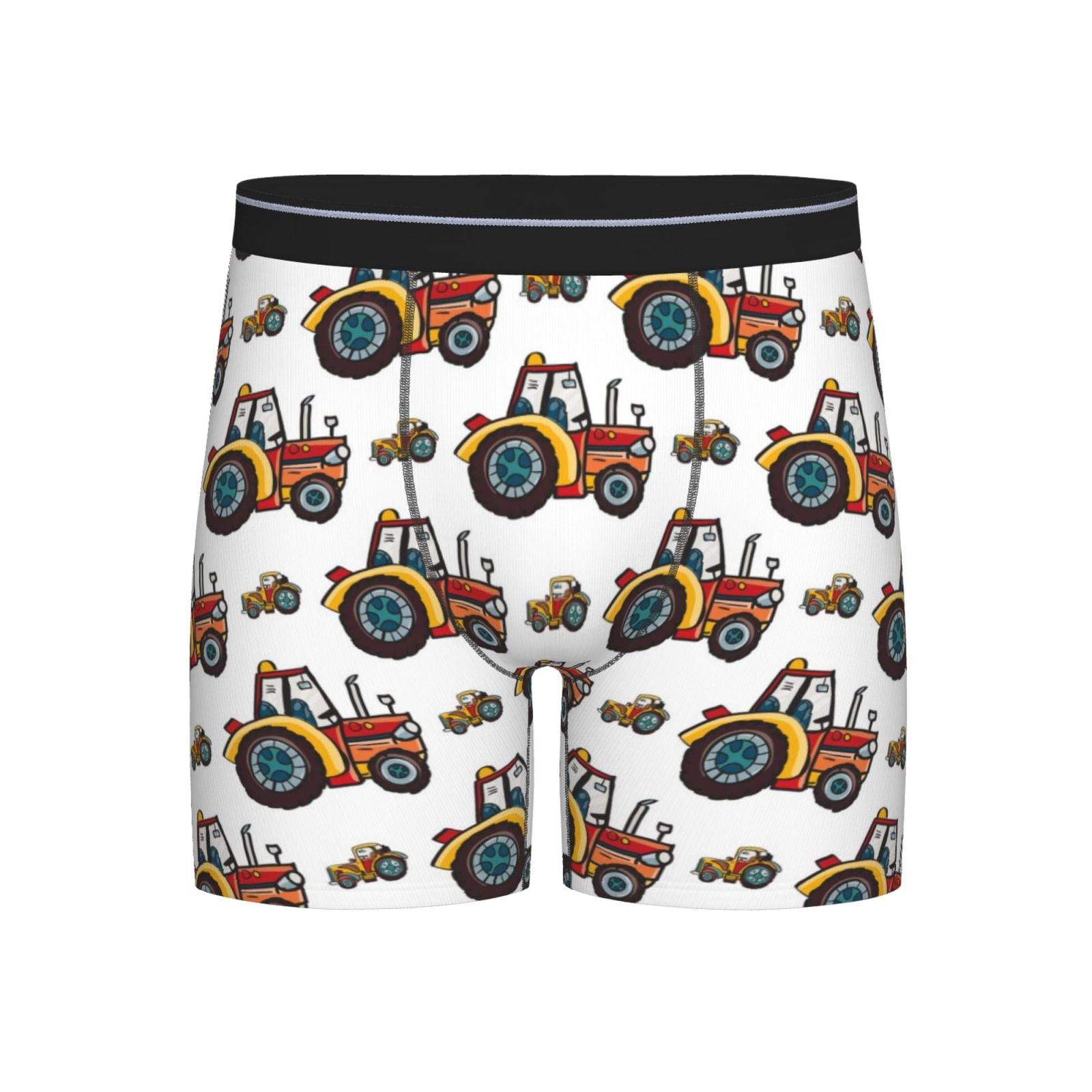 Easygdp Cartoon Tractor Men's Boxer Briefs Men’s Underwear Boxer Briefs ...