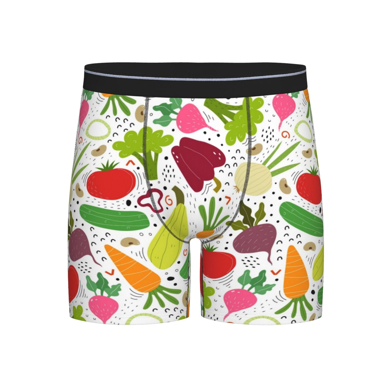 Easygdp Cartoon Vegetables Men's Boxer Briefs Men’s Underwear Boxer ...