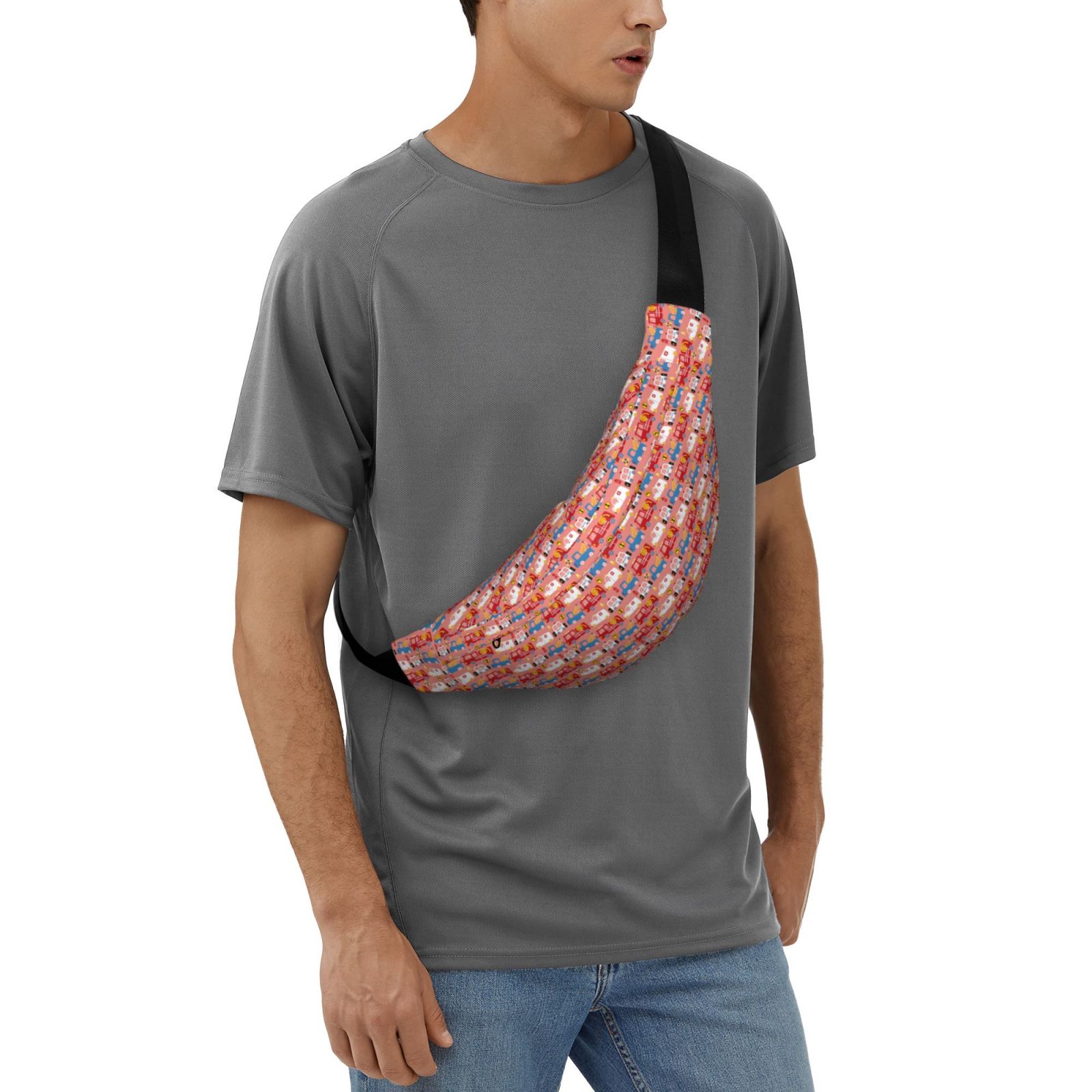 Easygdp Cartoon with Traffic Elements Fanny Pack for Men Women,Fashion ...