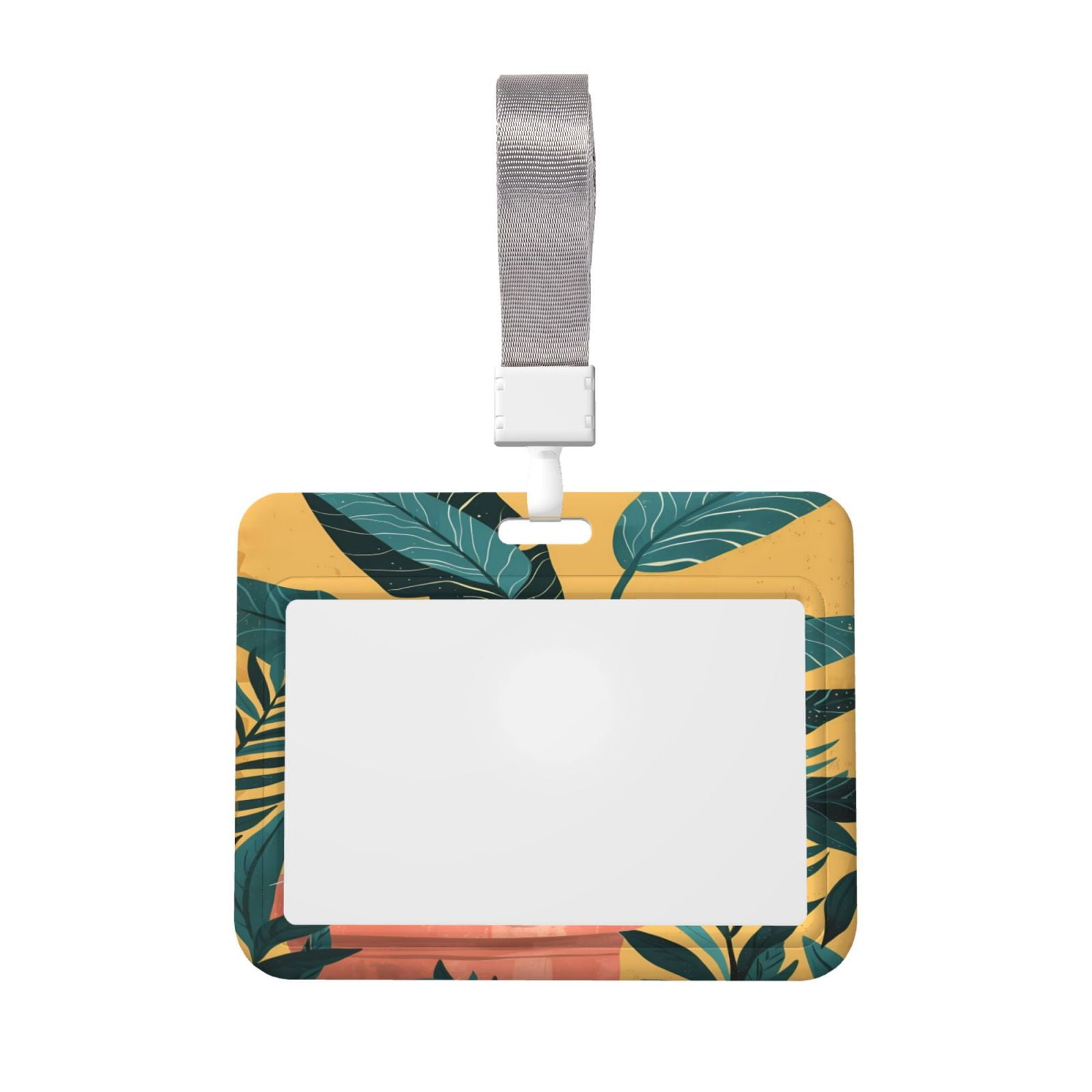 Easygdp Cat Hiding In Potted Plants Card Badge Holder Work Badge Sleeve ...