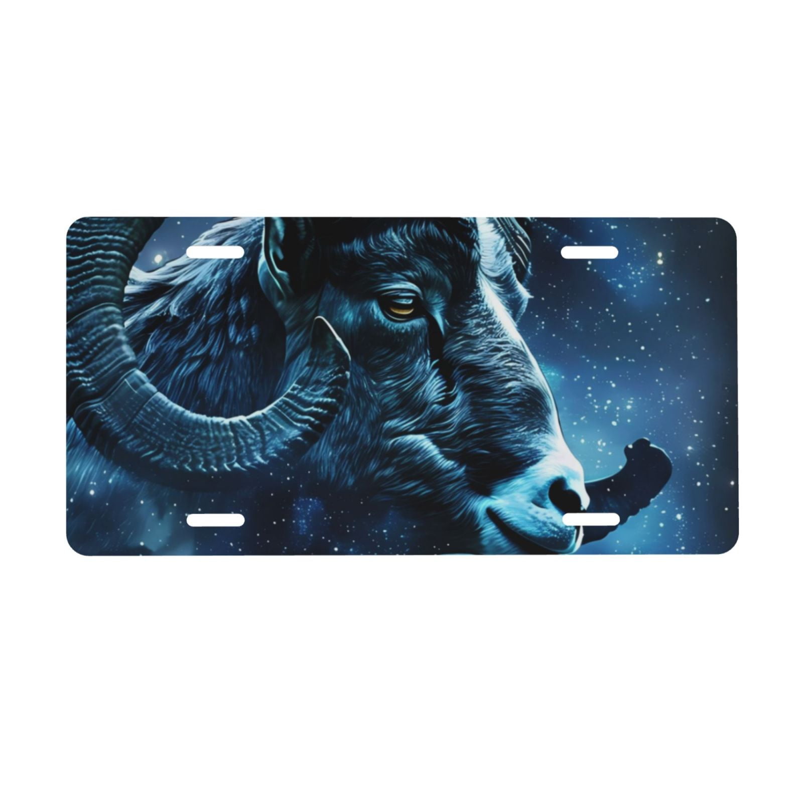 Easygdp Celestial Ram Night Sky License Plate Car Front License Plate ...