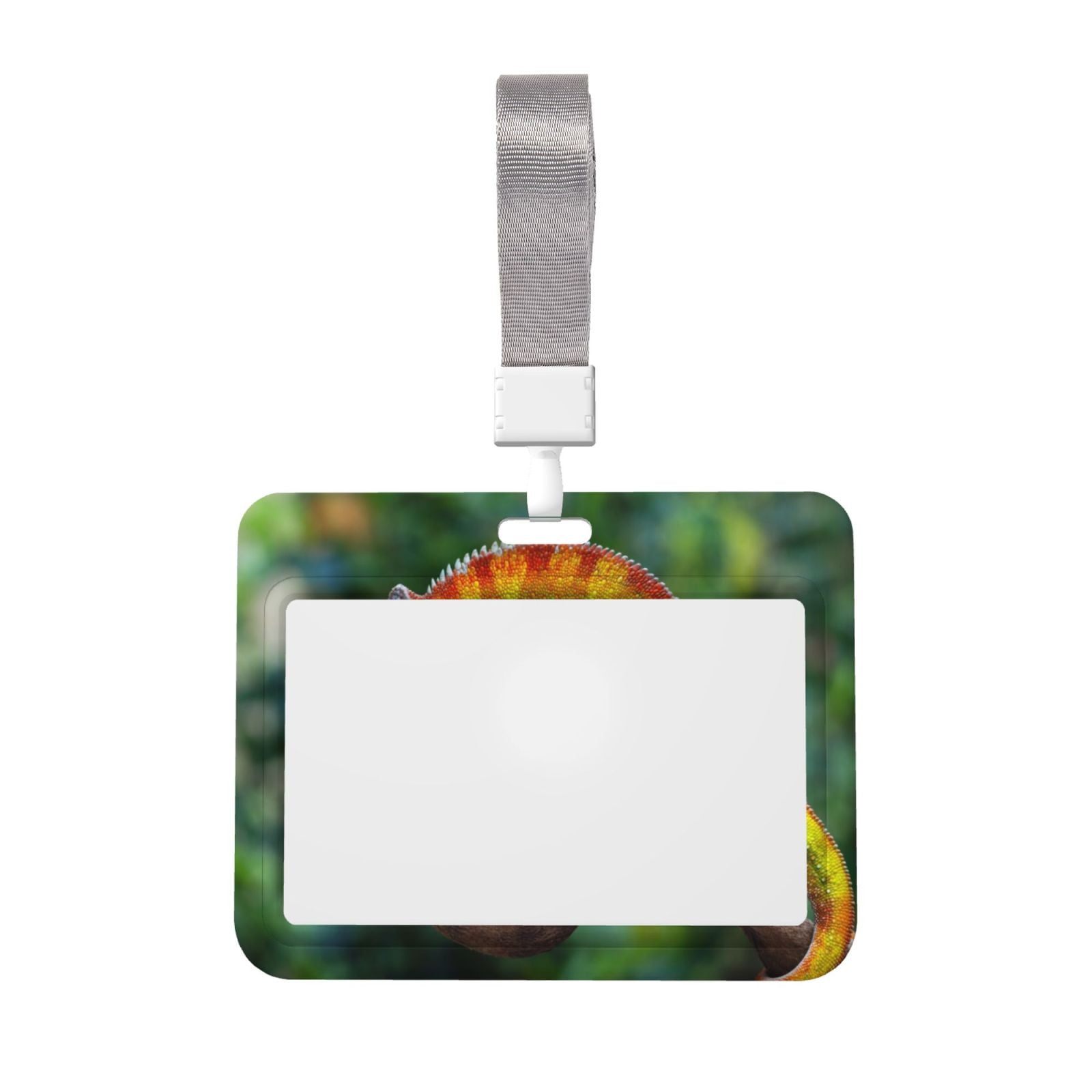 Easygdp Chameleon Card Badge Holder Work Badge Sleeve for Office ...