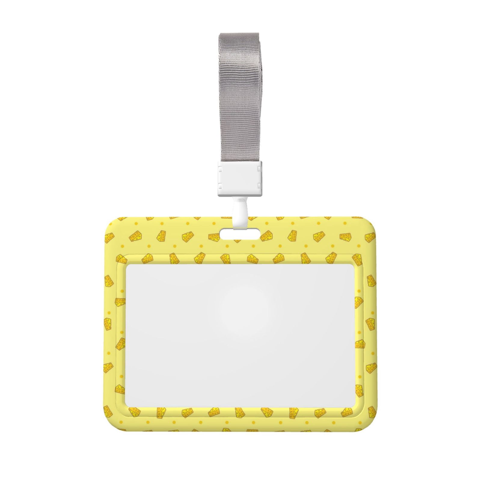 Easygdp Cheese 1 Card Badge Holder Work Badge Sleeve for Office, School ...