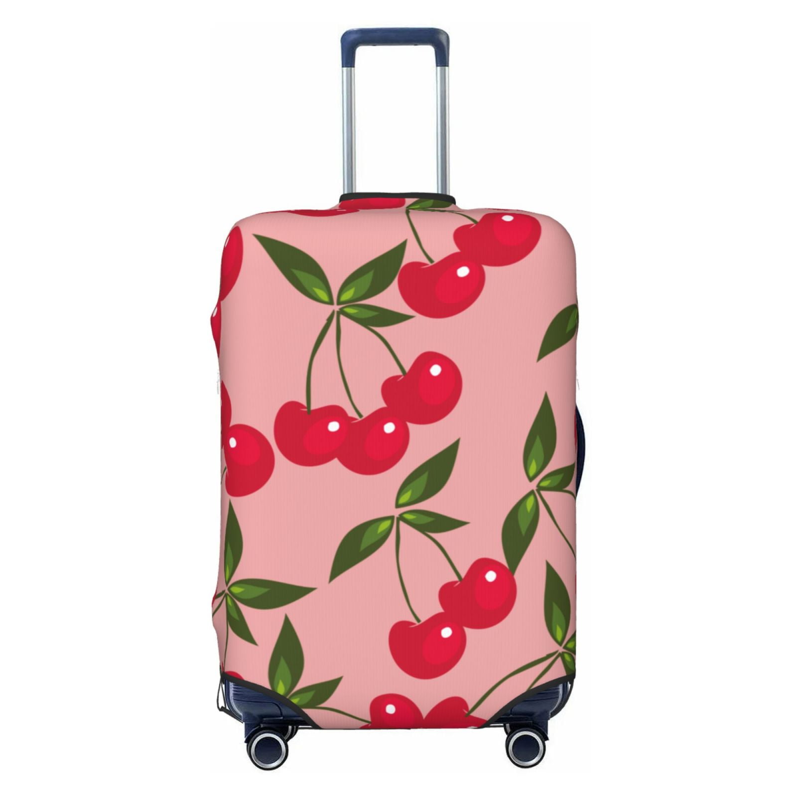 Easygdp Cherry Print Elastic and Washable Suitcase Protective Cover ...