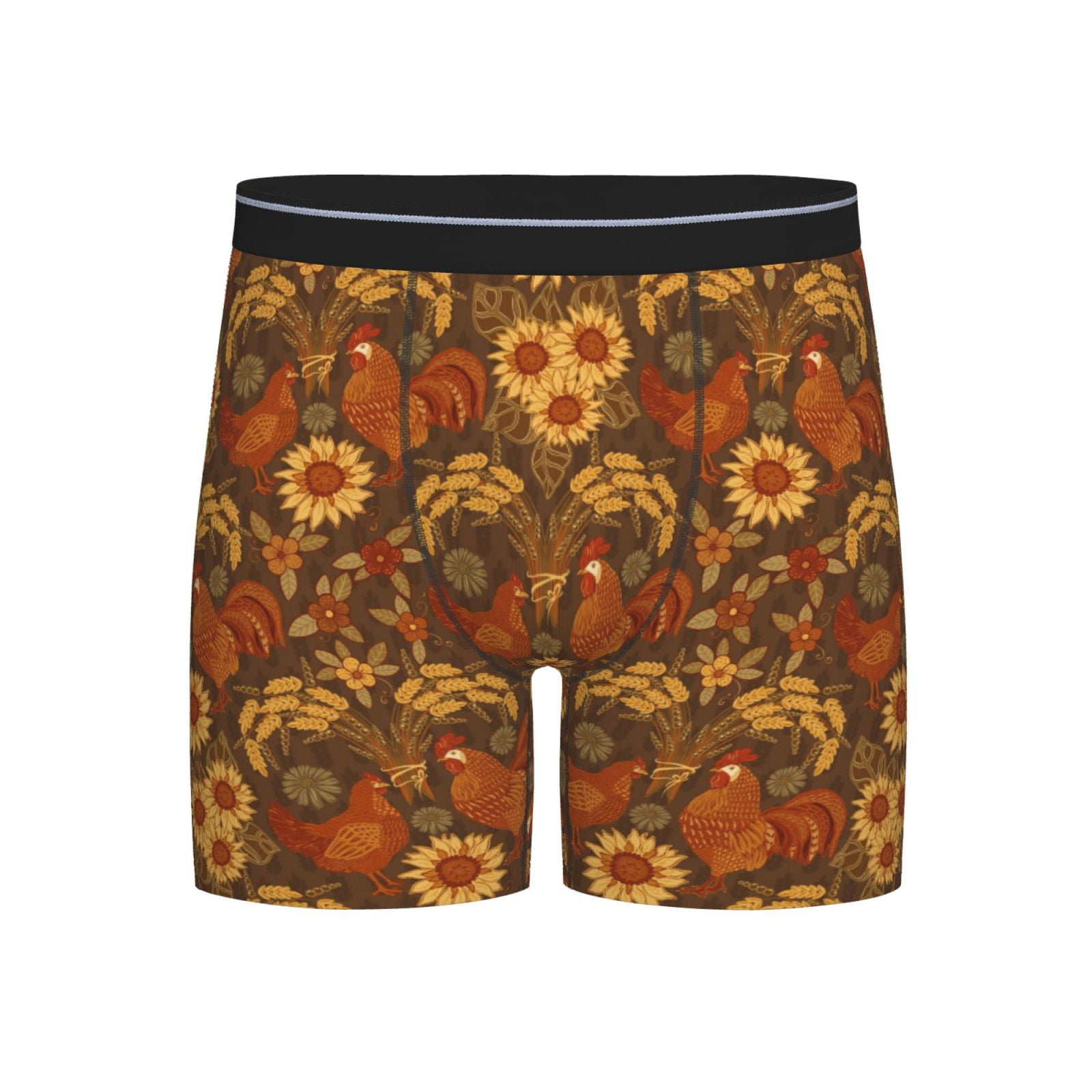 Easygdp Chicken And Rooster Men's Boxer Briefs Men’s Underwear Boxer ...