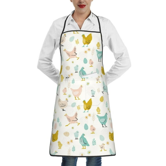 Easygdp Chicken Apron Waterdrop Resistant with 2 Pockets,Oil Resistant ...