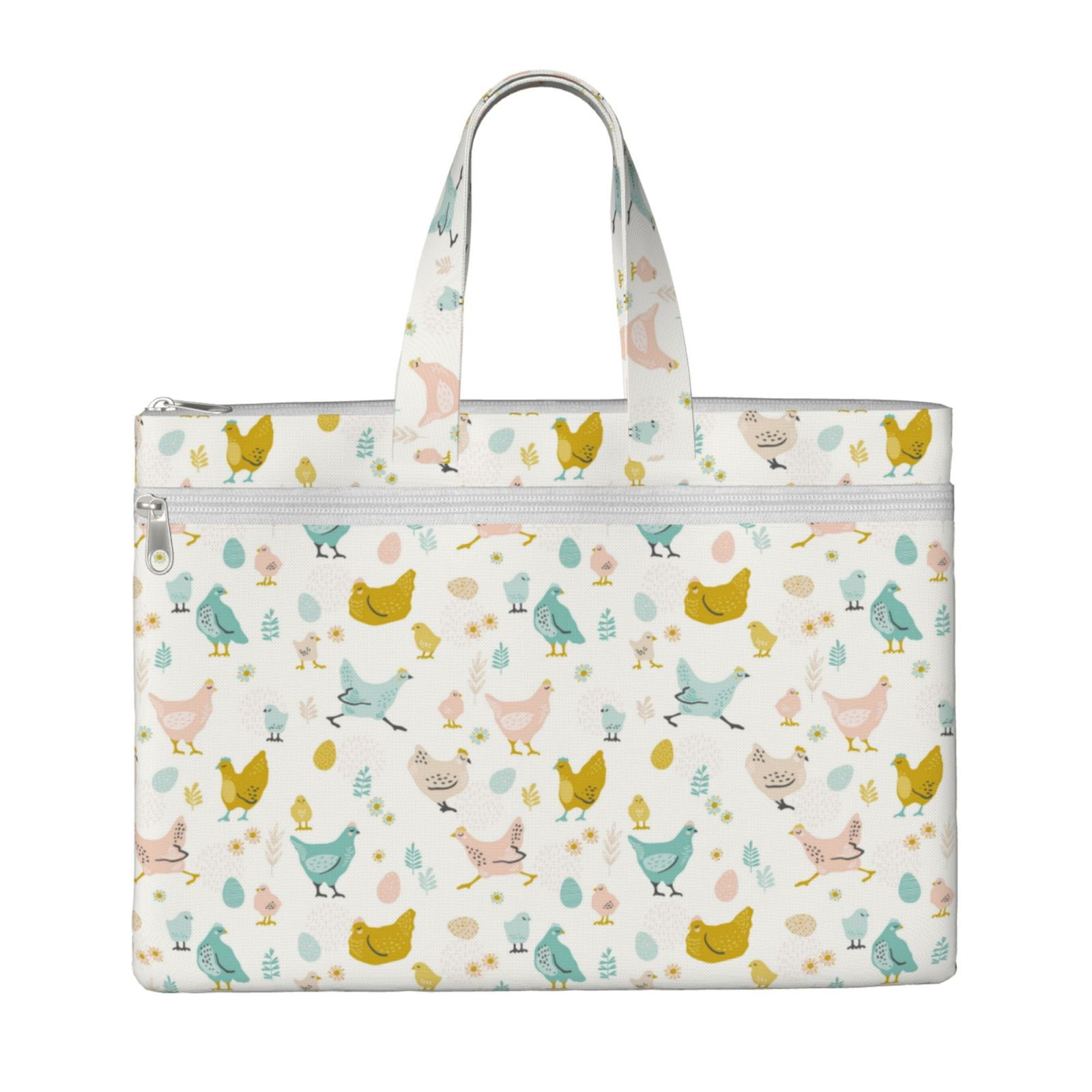 Easygdp Chicken Canvas Document Bag File Bag Handle Business Briefcase ...