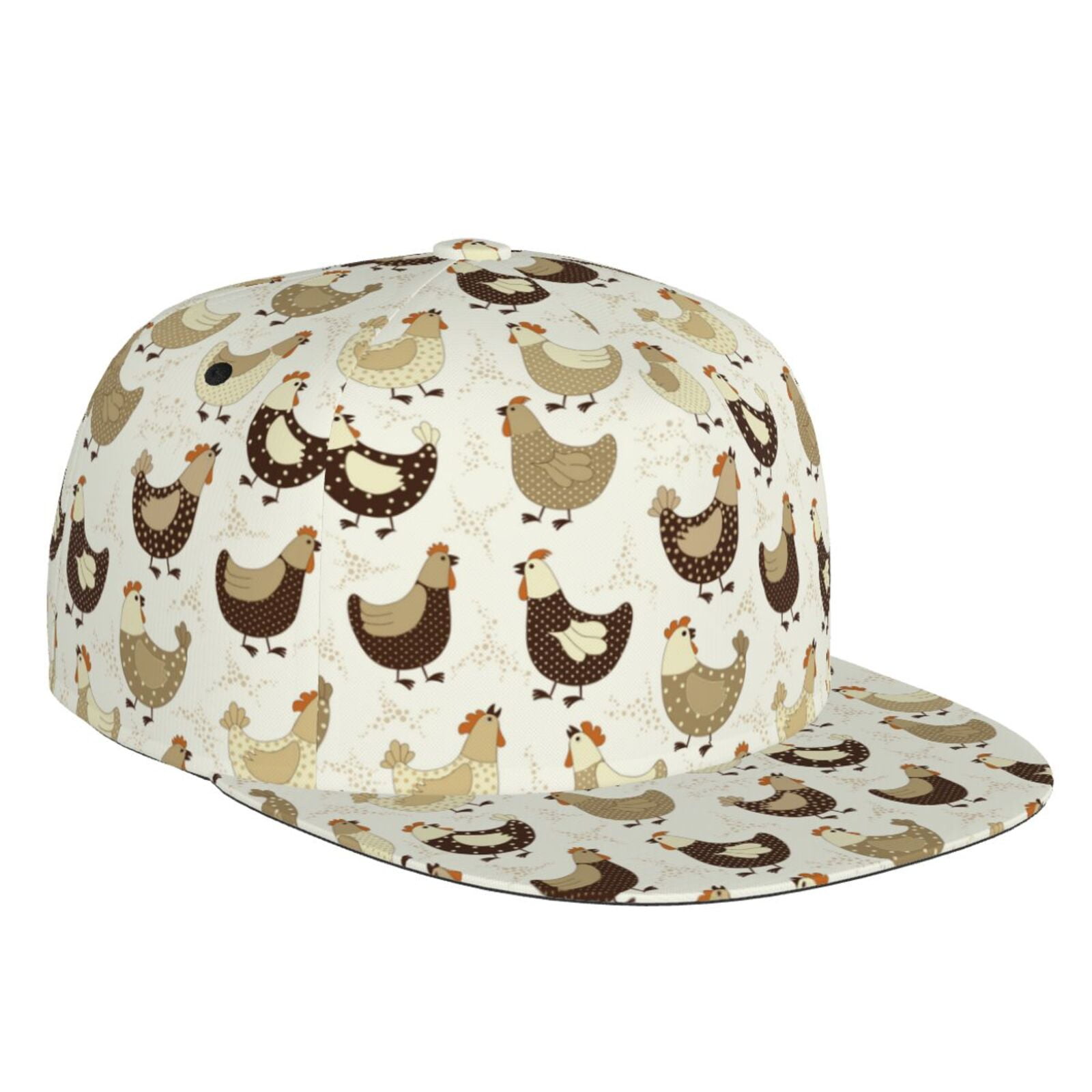 Easygdp Chicken Cartoon Baseball Cap with Adjustable Flat Suitable for ...