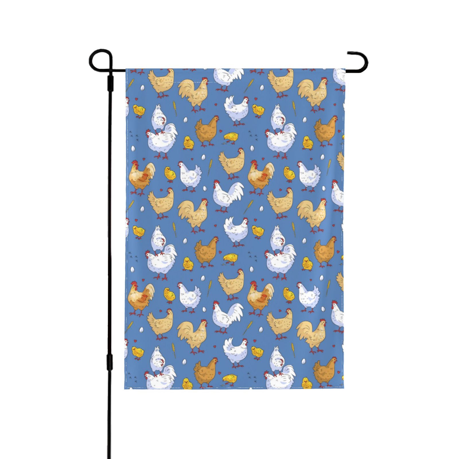 Easygdp Chicken Family Garden Flag Yard Flag Welcome Flag, Double-Sided ...