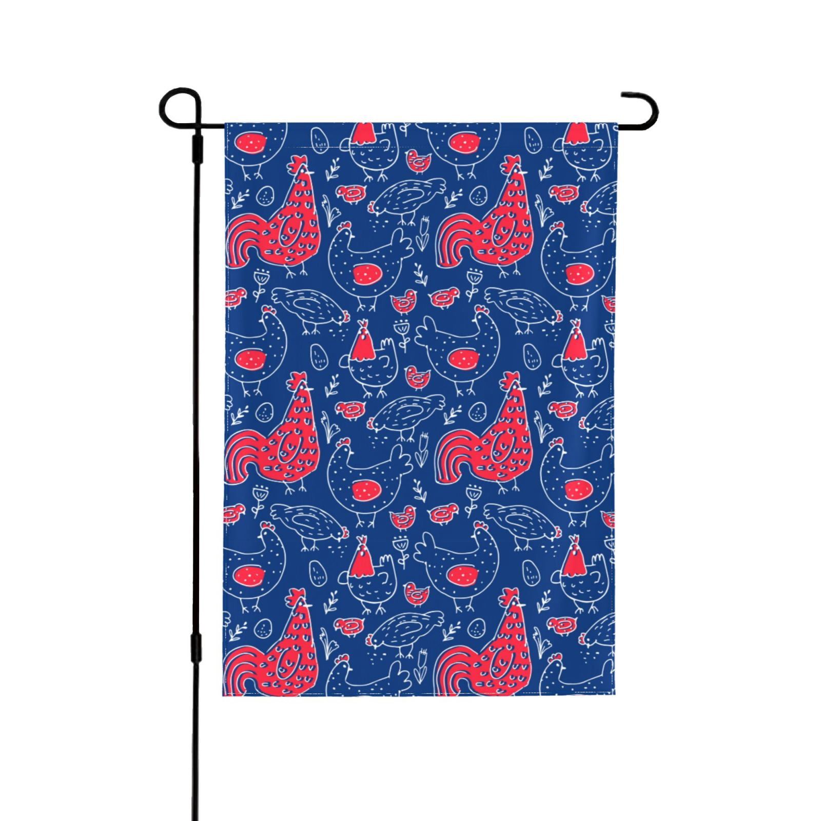 Easygdp Chicken and Rooster Garden Flag Yard Flag Welcome Flag, Double ...