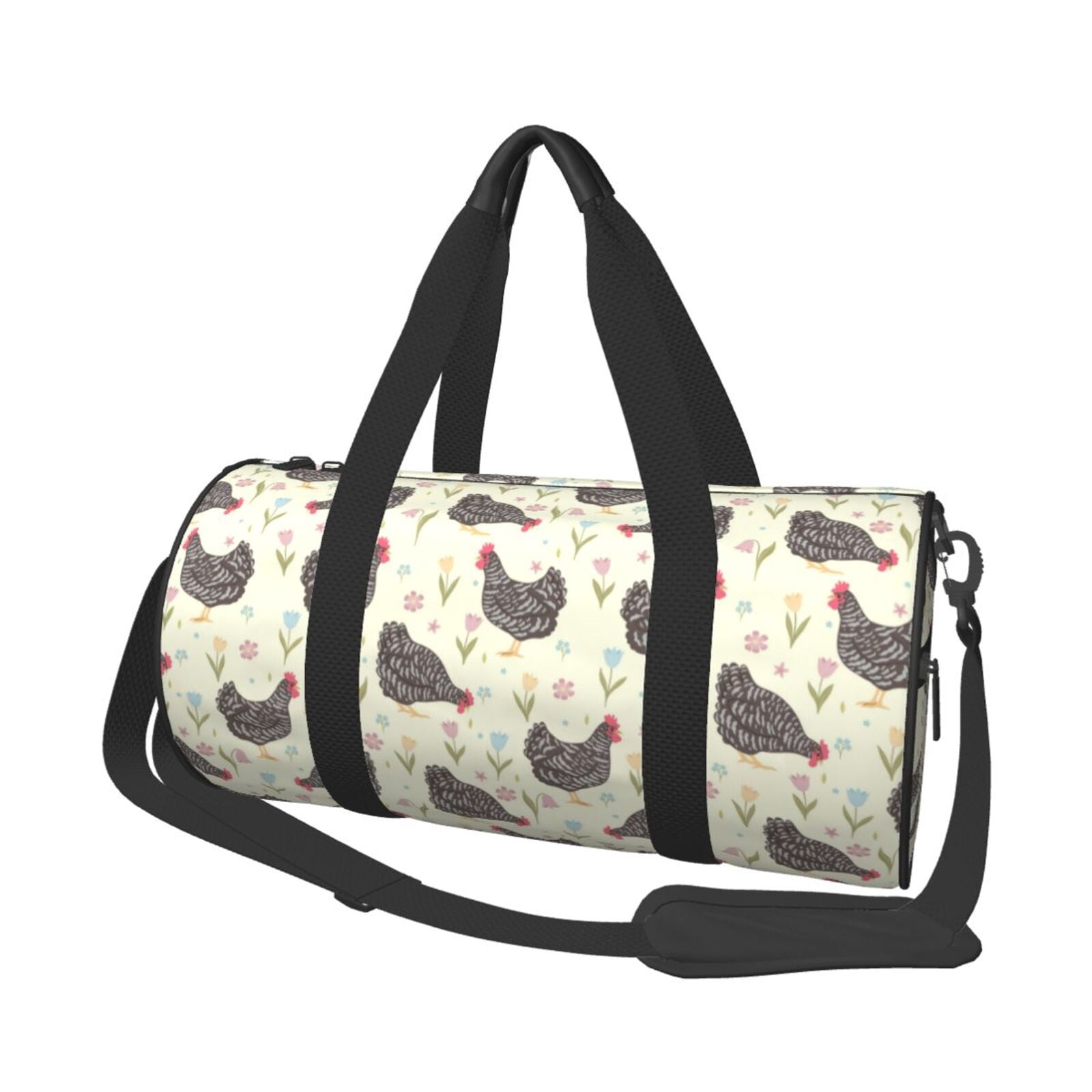 Easygdp Chickens And Flowers Travel Duffle Bag,Carry on Bag Travel Bags ...