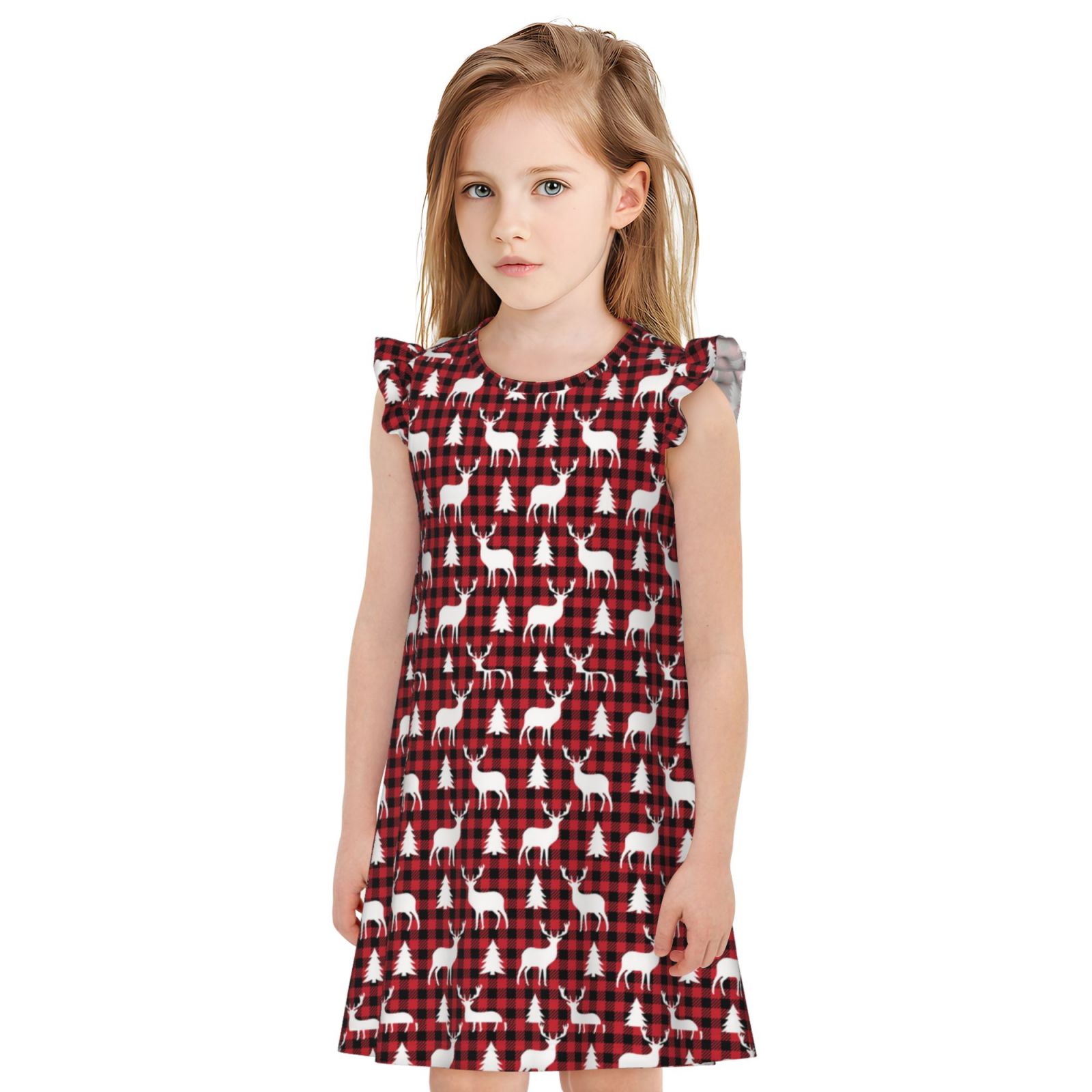 Easygdp Christmas And New Year Girls Pajamas Dress, Princess Nightgown ...