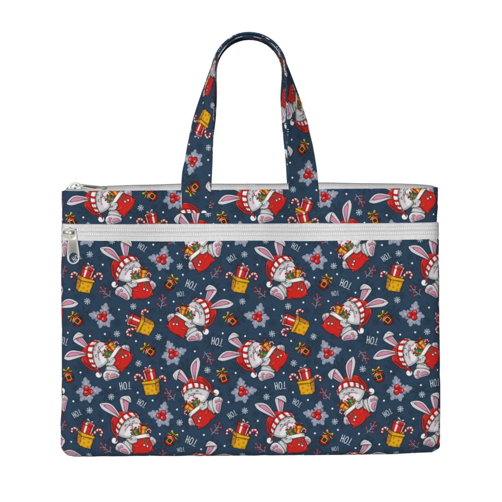 Easygdp Christmas Bunny A Canvas Document Bag File Bag Handle Business ...
