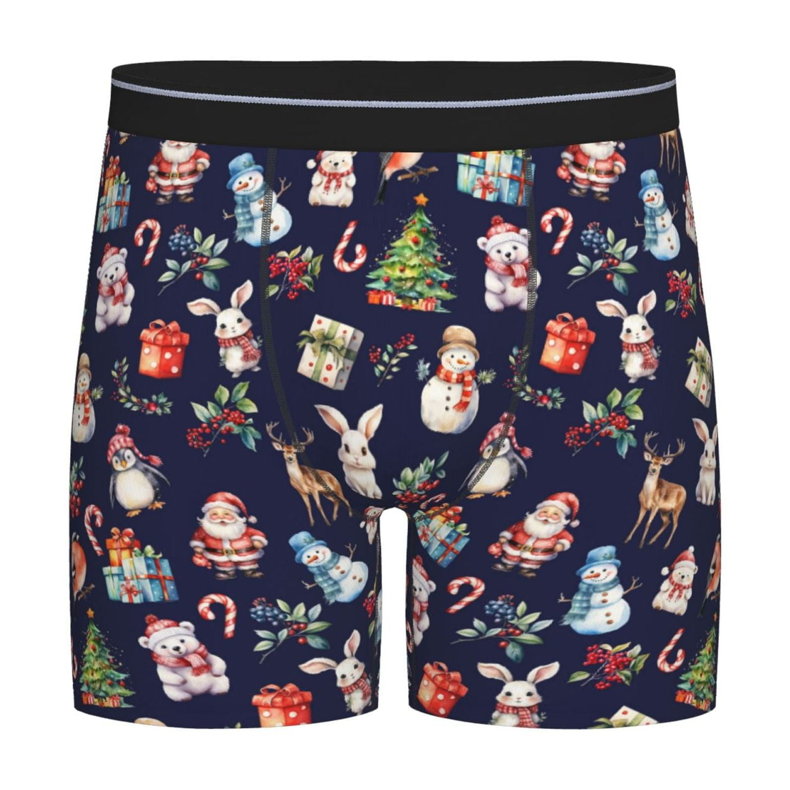 Easygdp Christmas Critters Delight Men's Boxer Briefs Men’s Underwear ...