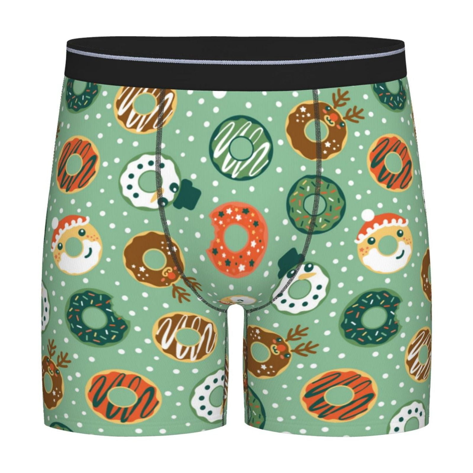 Easygdp Christmas Donuts Men's Boxer Briefs Men’s Underwear Boxer ...