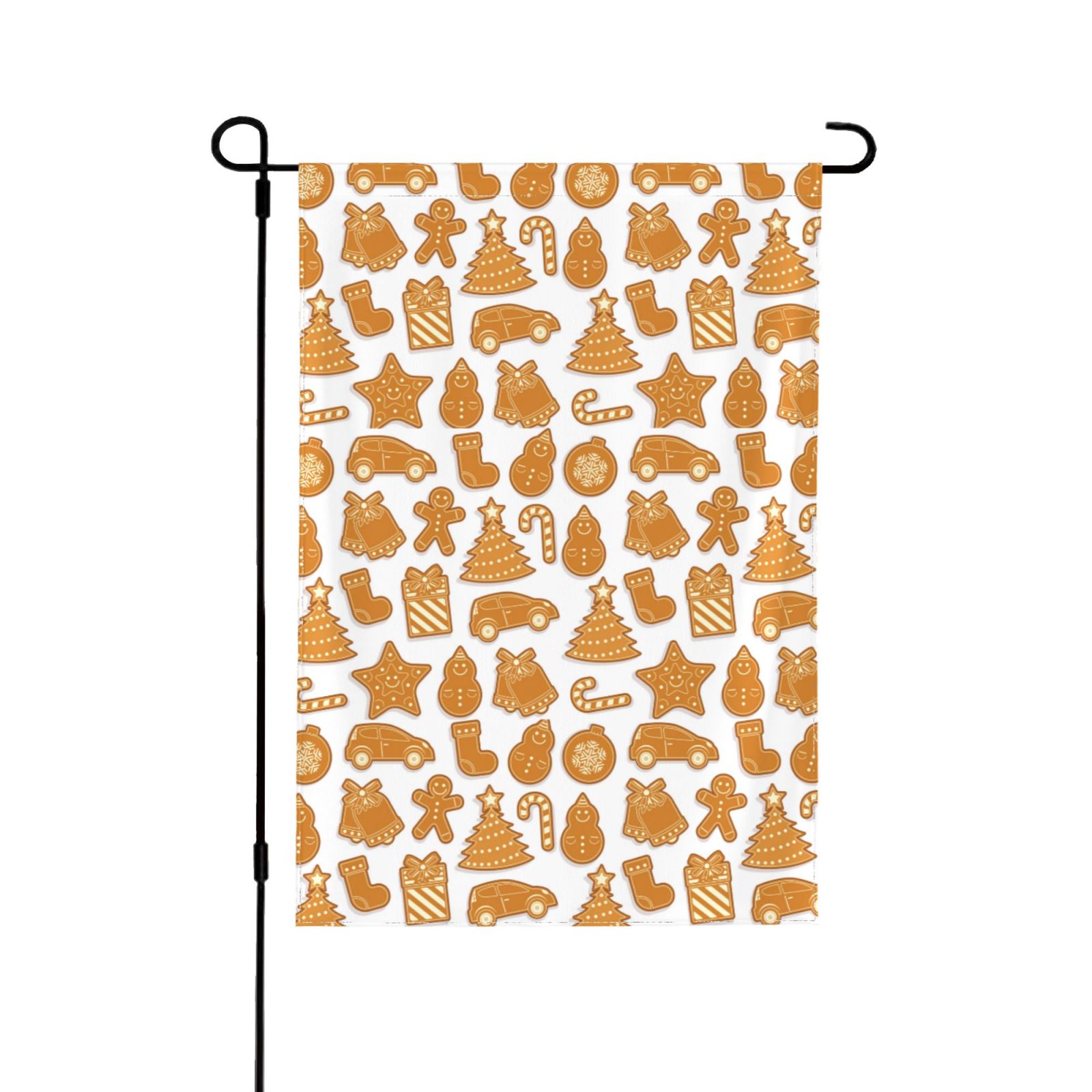 Easygdp Christmas Elements Garden Flag Yard Flag Welcome Flag, Double-Sided, Weather Resistant ...