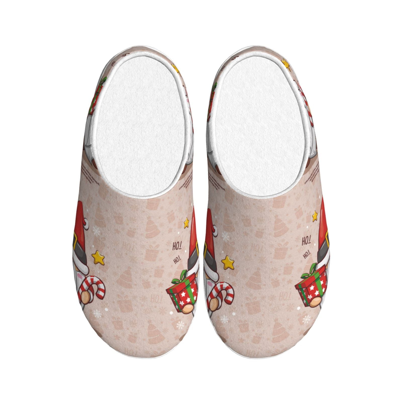 Easygdp Christmas Gnome star Slippers for Women Mens Winter Warm Home ...