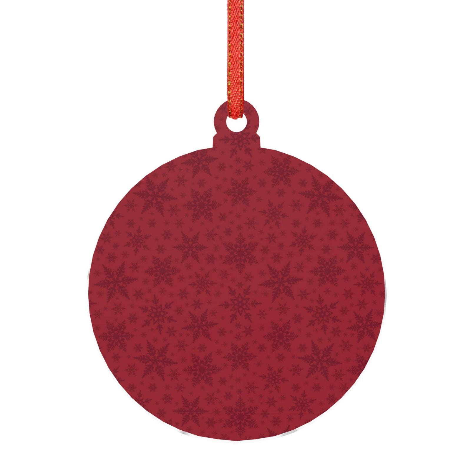 Easygdp Christmas Red Snowflakes Christmas Ornament Acrylic Christmas ...