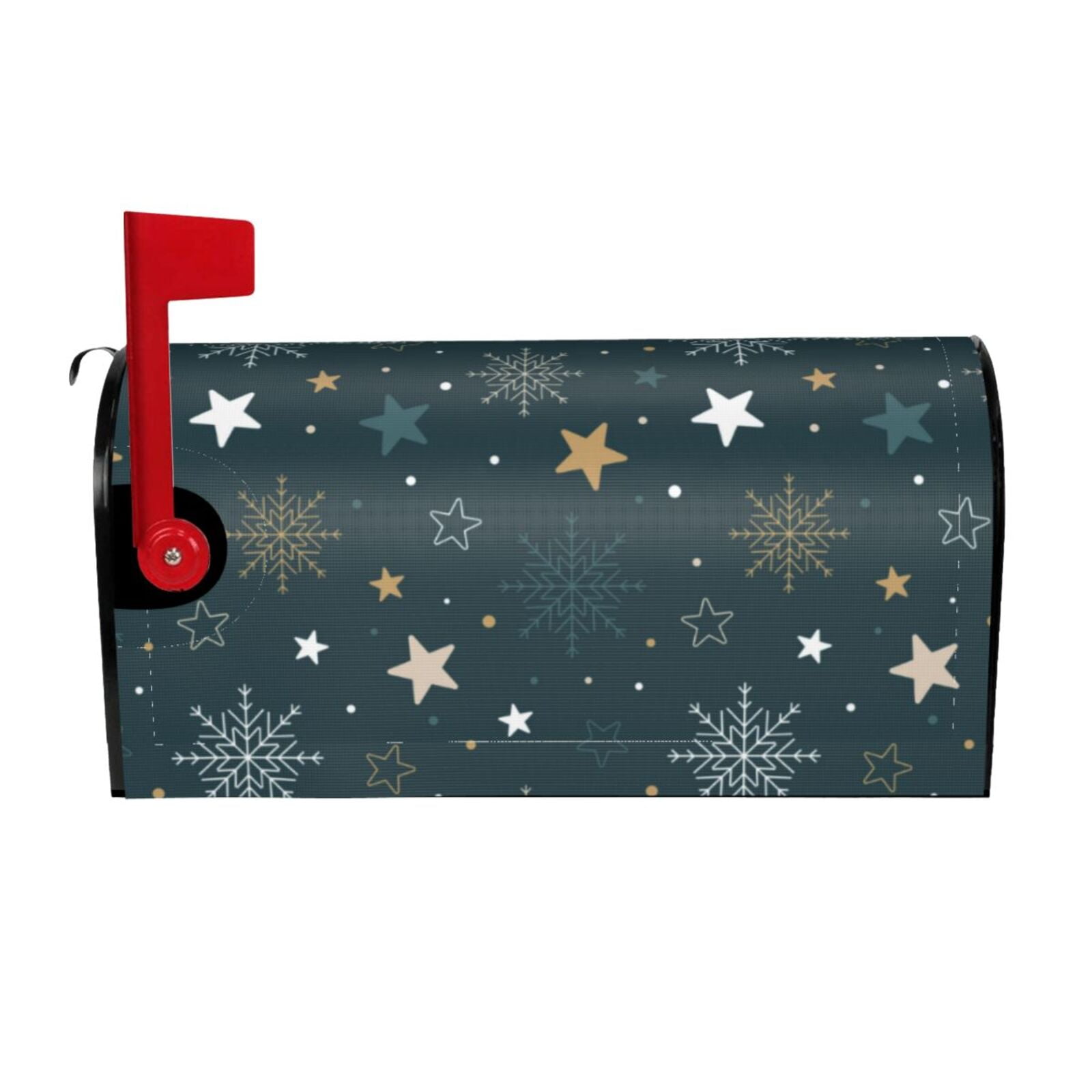 Easygdp Christmas Snowflake Mailbox Covers Garden Outdoor Yard Outside ...