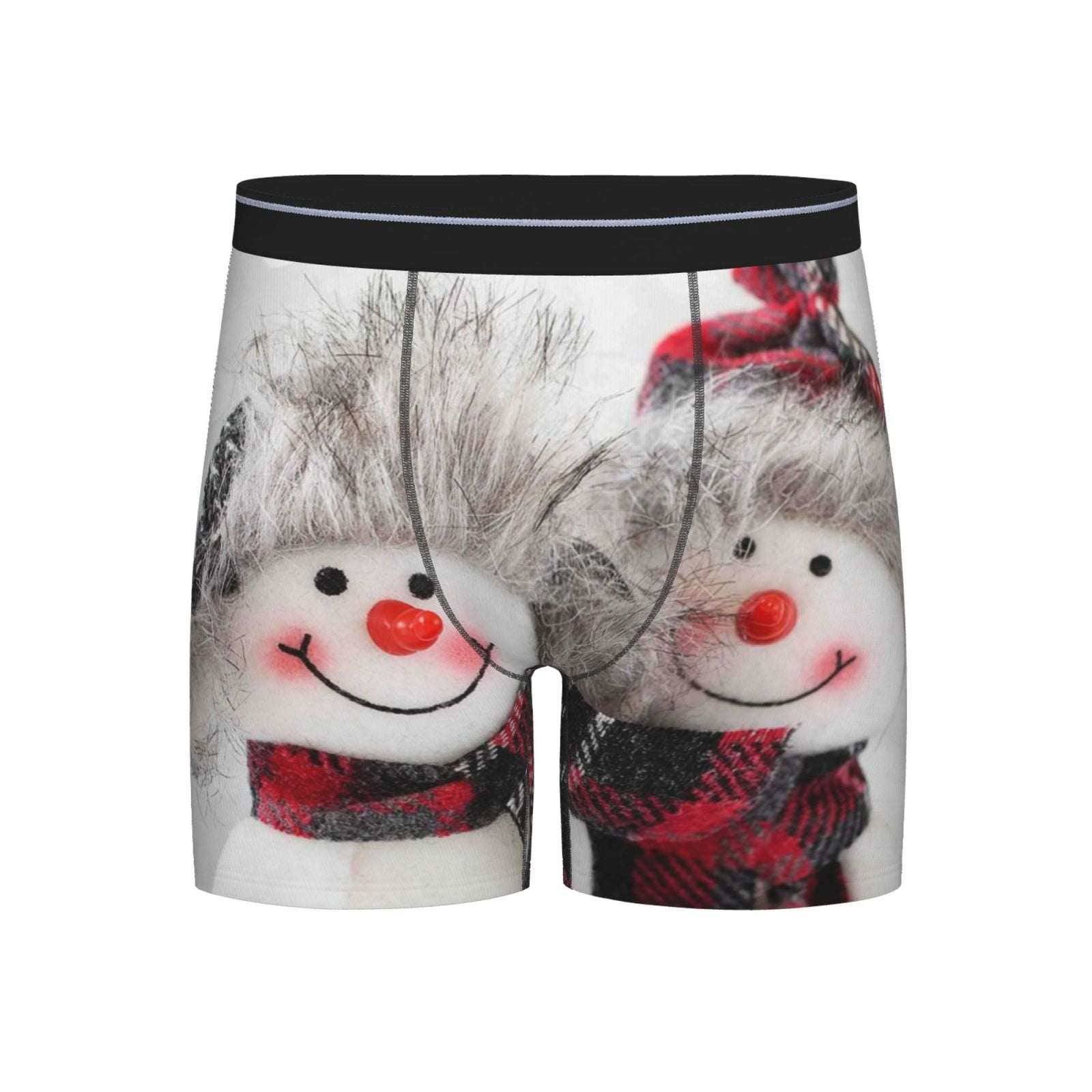 Easygdp Christmas Snowman With Hat Men's Boxer Briefs Men’s Underwear ...