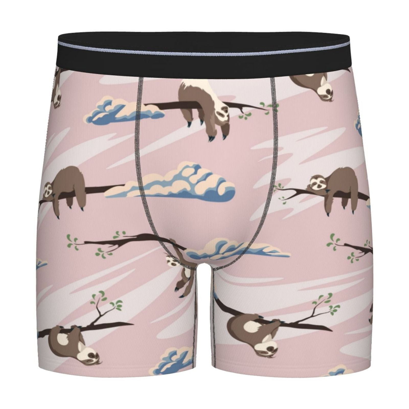 Easygdp Cloud Sloth Men's Boxer Briefs Men’s Underwear Boxer Briefs for ...
