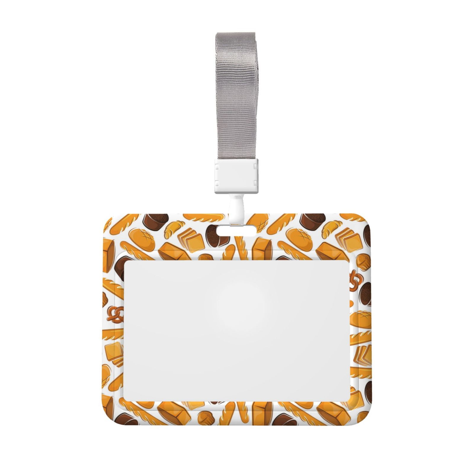 Easygdp Coffee Bun Hot Dog Card Badge Holder Work Badge Sleeve for ...