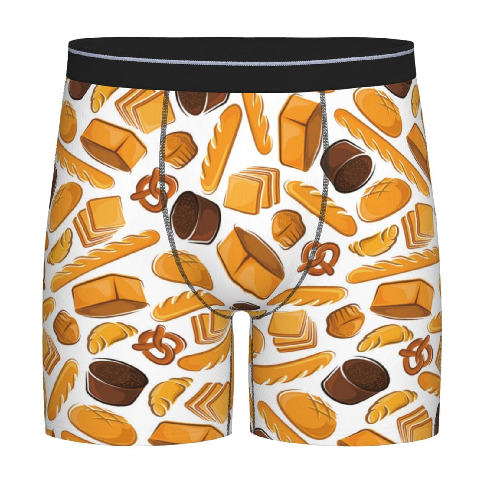 Easygdp Coffee Bun Hot Dog Men's Boxer Briefs Men’s Underwear Boxer ...