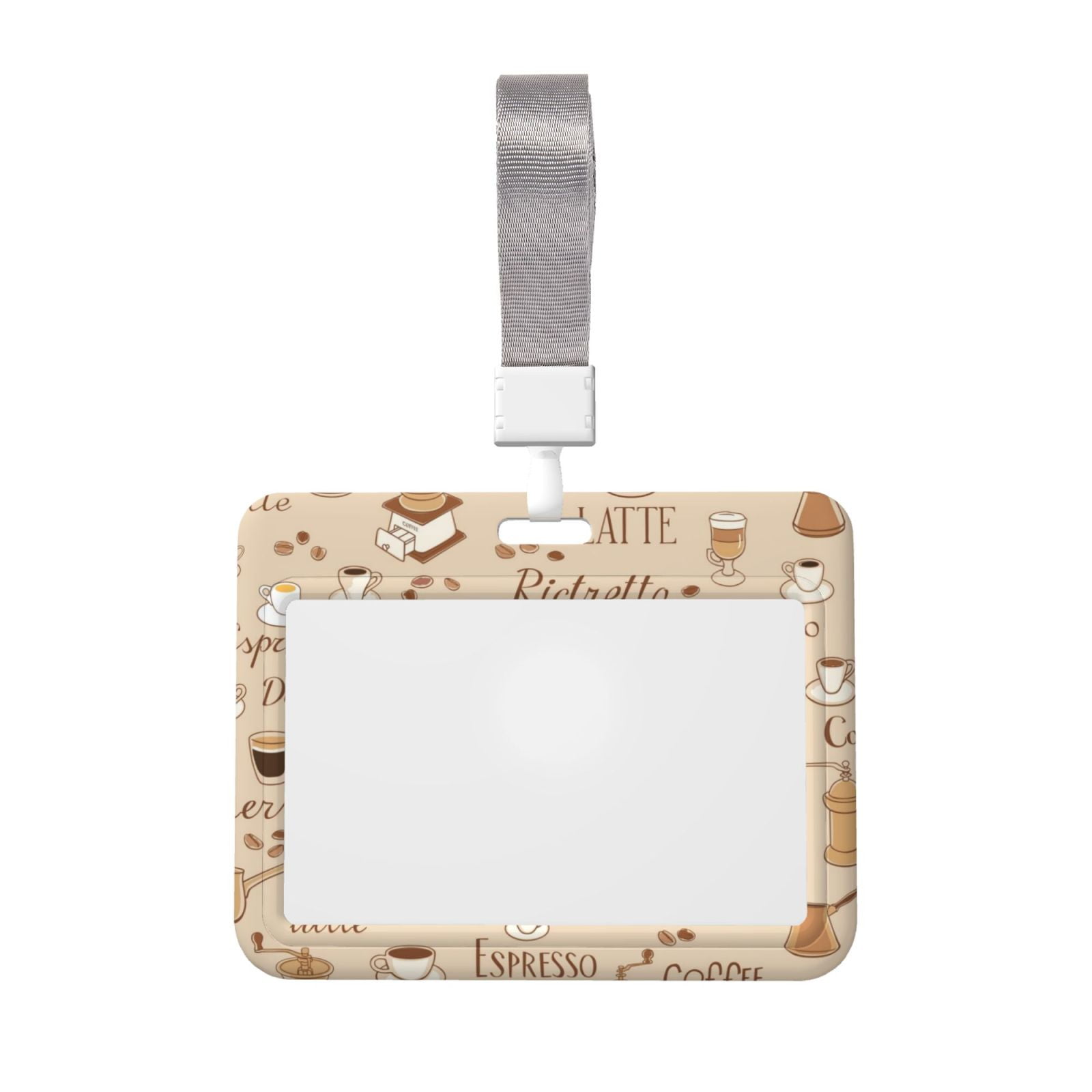 Easygdp Coffee Time Card Badge Holder Work Badge Sleeve for Office ...