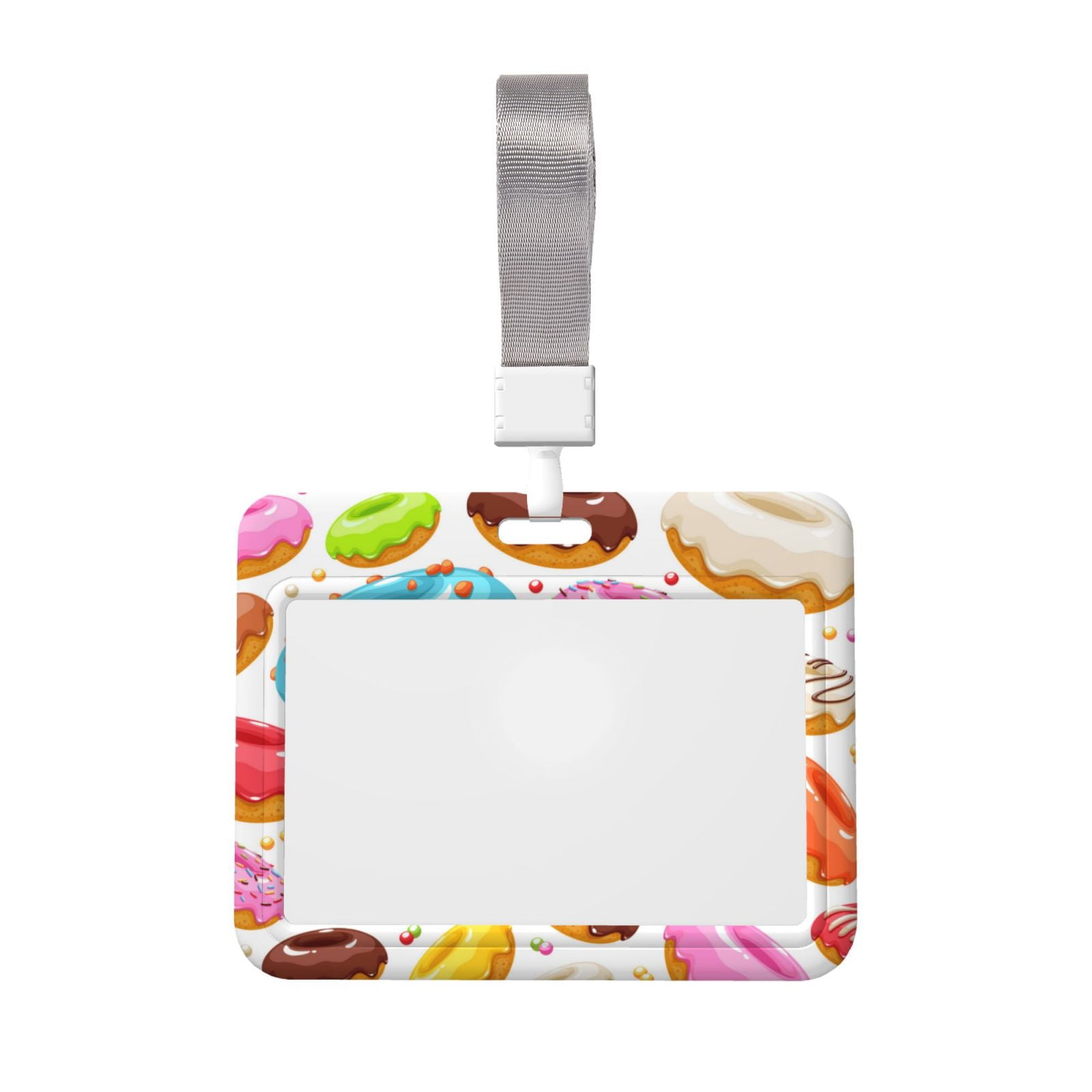 Easygdp Color Donut Card Badge Holder Work Badge Sleeve for Office ...