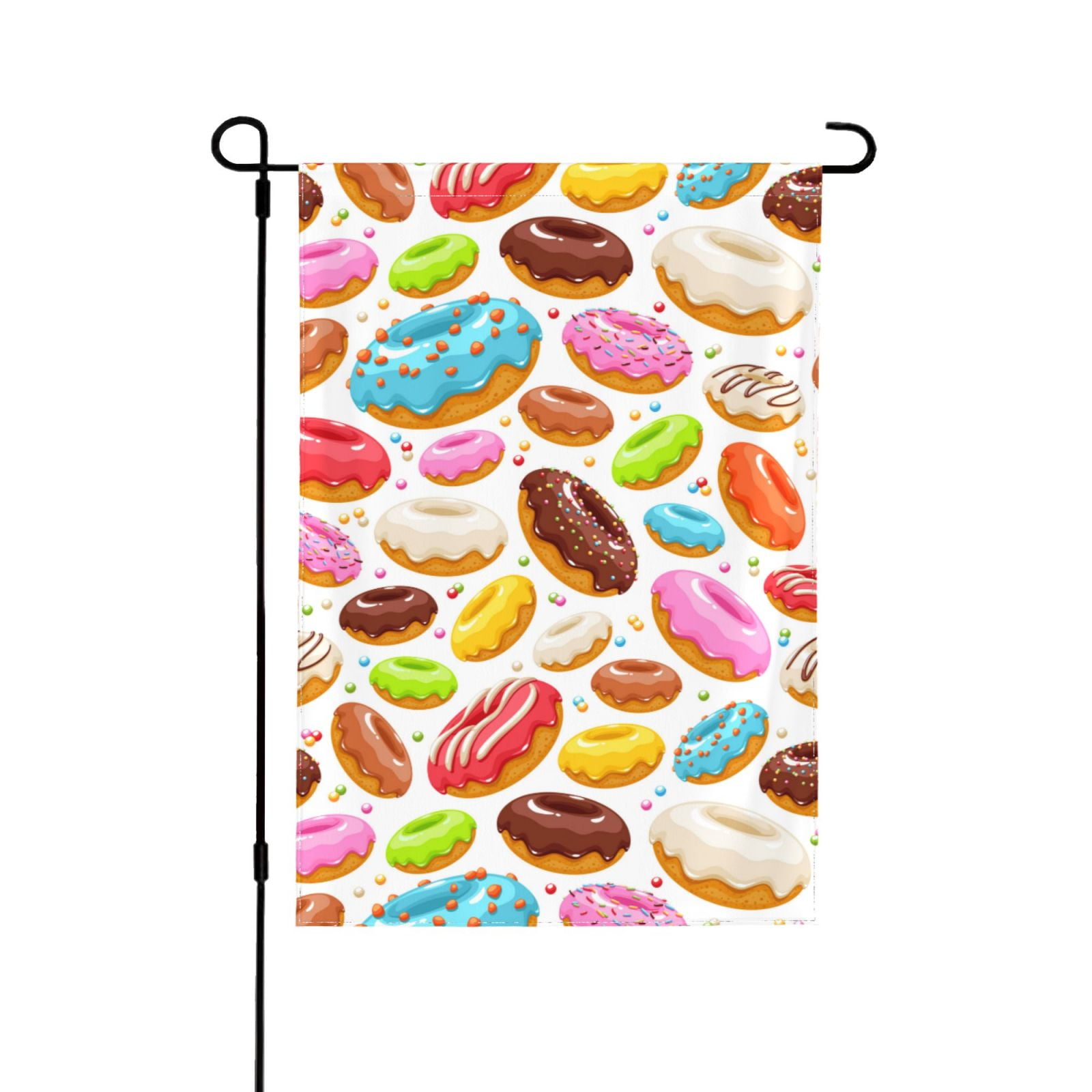 Easygdp Color Donut Garden Flag Yard Flag Welcome Flag, Double-Sided ...
