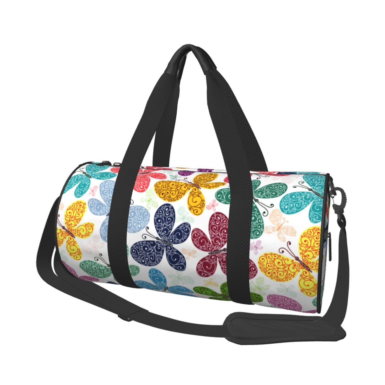 Easygdp Colorful Butterflies Travel Duffle Bag,Carry on Bag Travel Bags ...