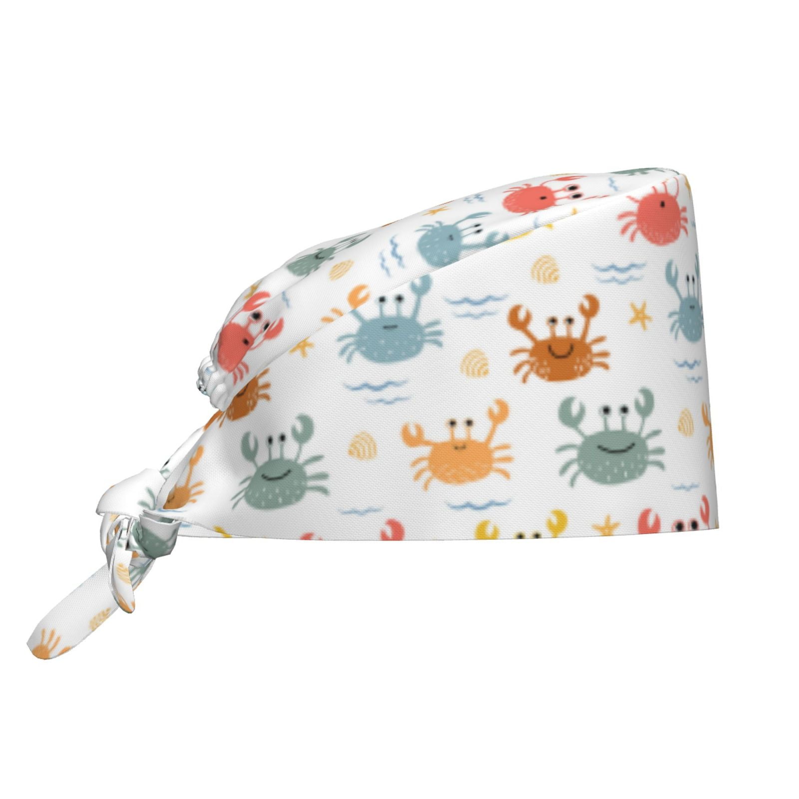 Easygdp Colorful Crabs Men Women Adjustable Cap Working Hat Tie Back ...