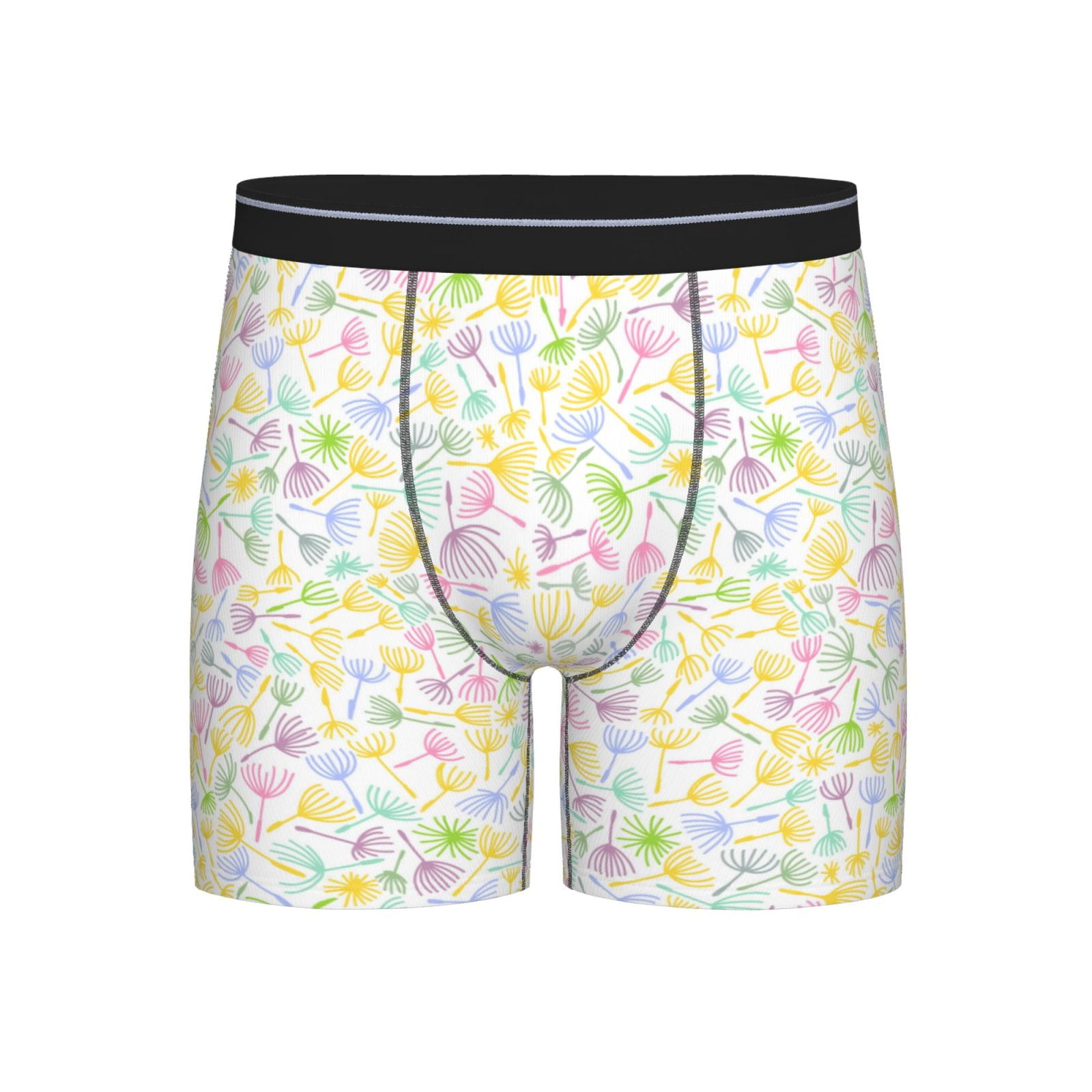 Easygdp Colorful Dandelion Men's Boxer Briefs Men’s Underwear Boxer ...