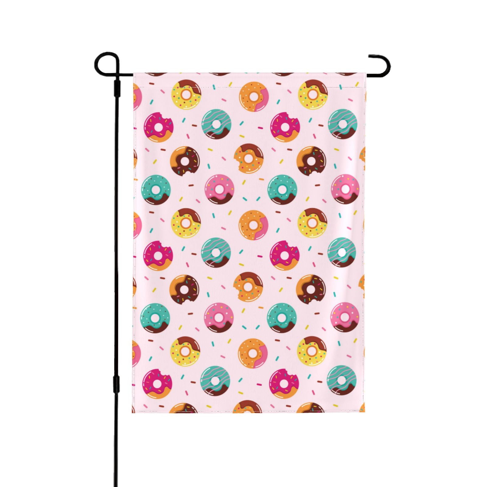 Easygdp Colorful Donuts Garden Flag Yard Flag Welcome Flag, Double ...