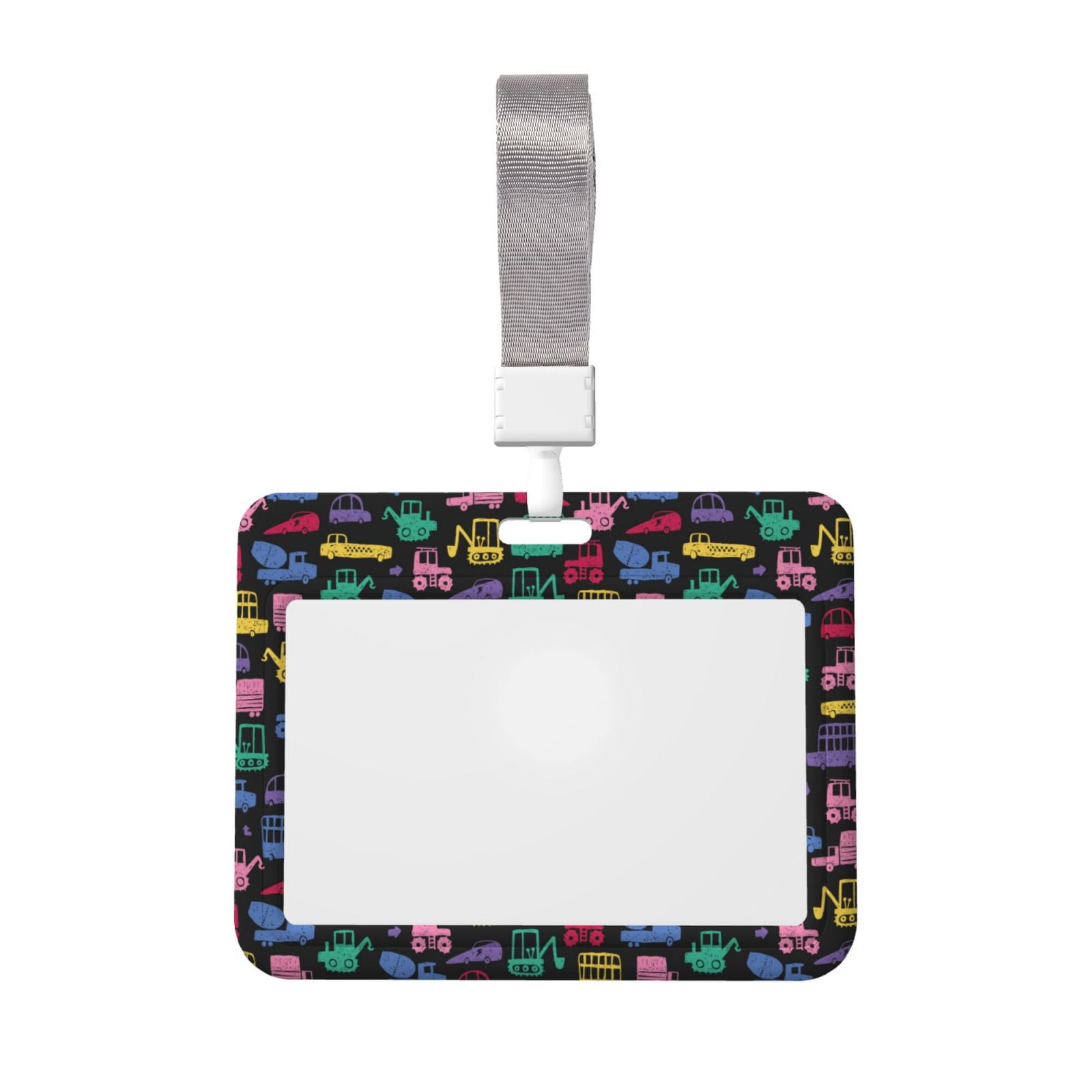 Easygdp Colorful Excavator Card Badge Holder Work Badge Sleeve for ...